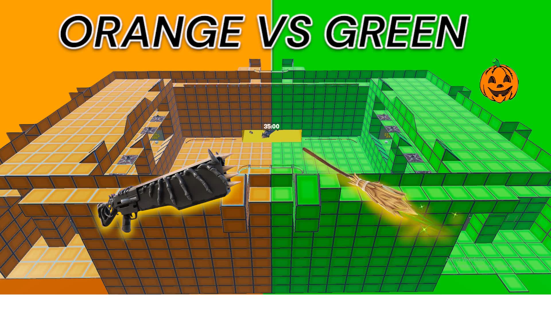 🟧ORANGE VS GREEN🟩 5970-5974-7527 by mancedie - Fortnite Creative Map Code - Fortnite.GG