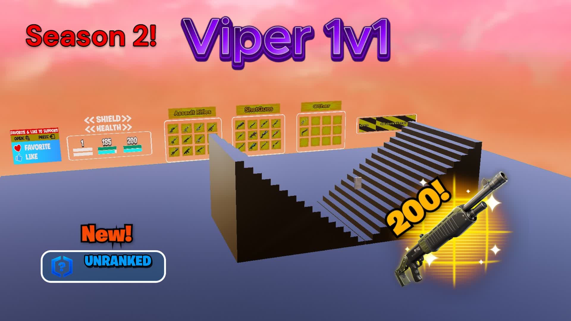Viper 1v1👑 (Season 2) 7213-2849-4239 by pixelatedfnmaps - Fortnite ...