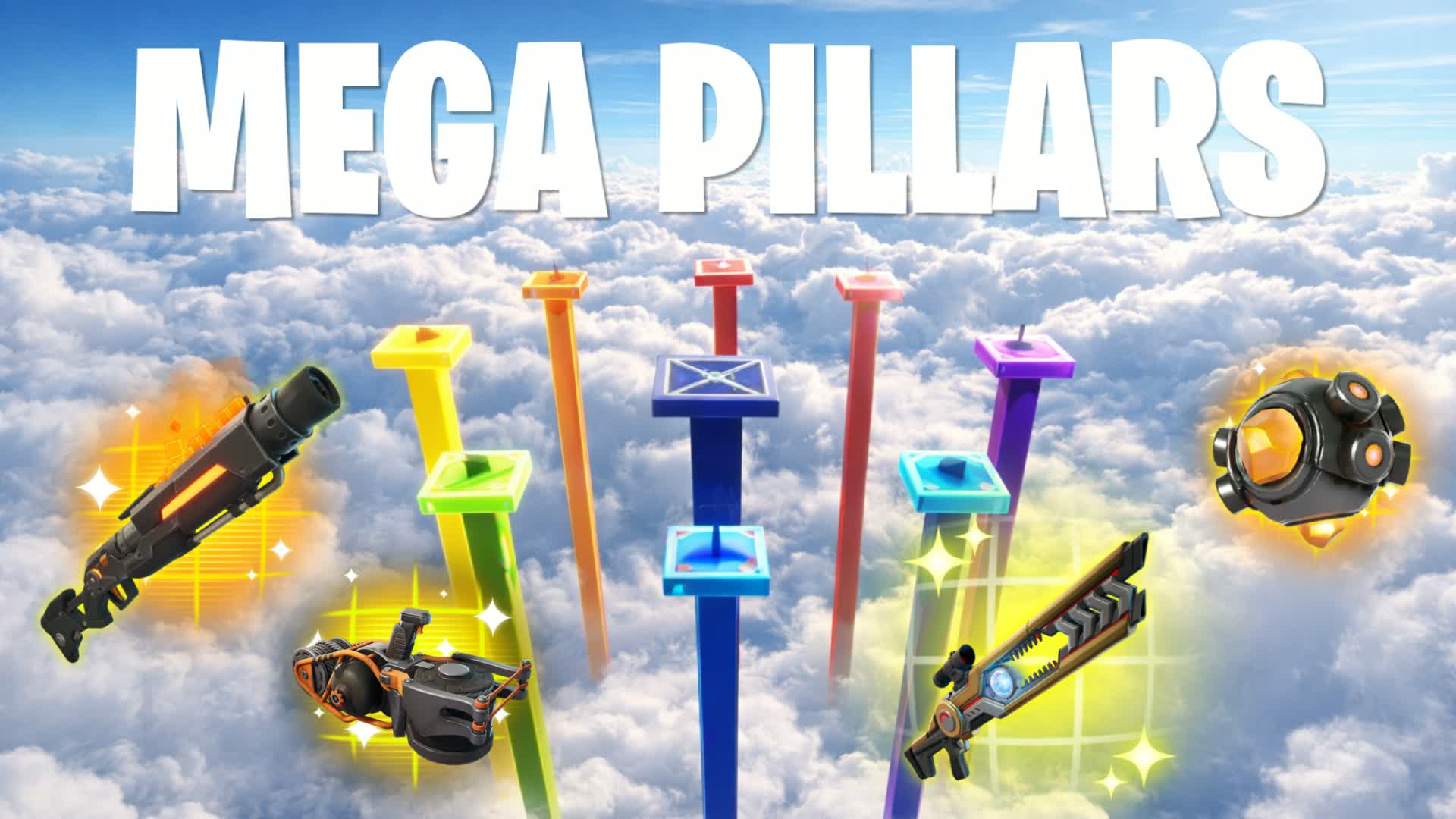 MEGA PILLARS PILARS PILLERS PILLERS 8741-9528-4677 by angol - Fortnite