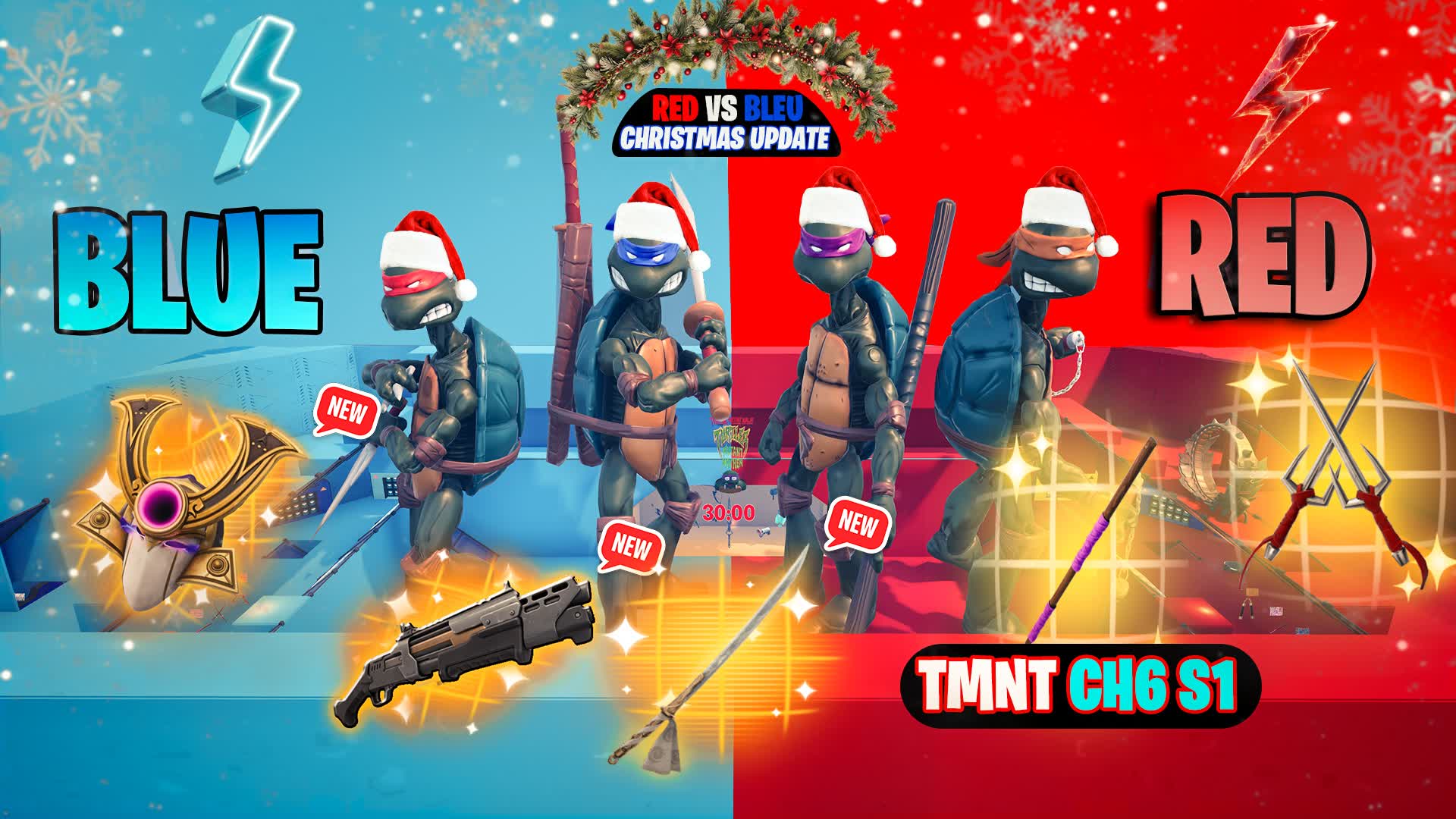 TMNT 💖RED VS BLUE 🔴🔵CH6 S1*WEAPONS* 1628-6140-0833 by pingpaw ...