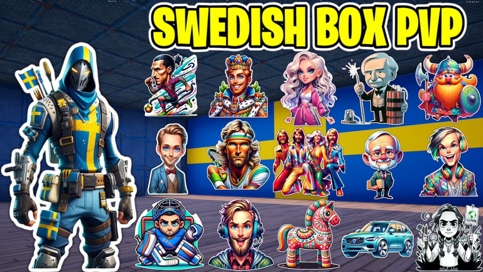 💙SWEDEN BOX PVP💛 2665-9654-5714 من ابتكار santisz - Fortnite