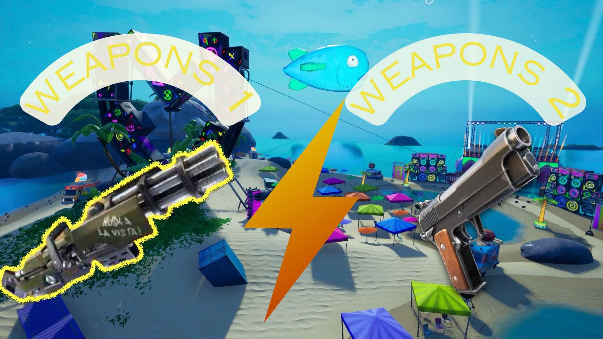Gun Games Beach 1349-1788-4831 by gabinou - Fortnite Creative Map Code ...
