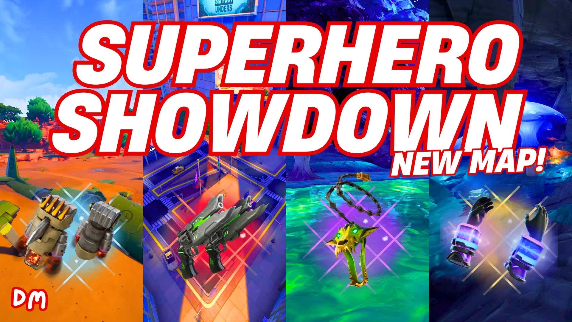 SUPER HERO SHOW DOWN COMBAT SAND BOX 💪 0211-3312-7075 by talon - Fortnite