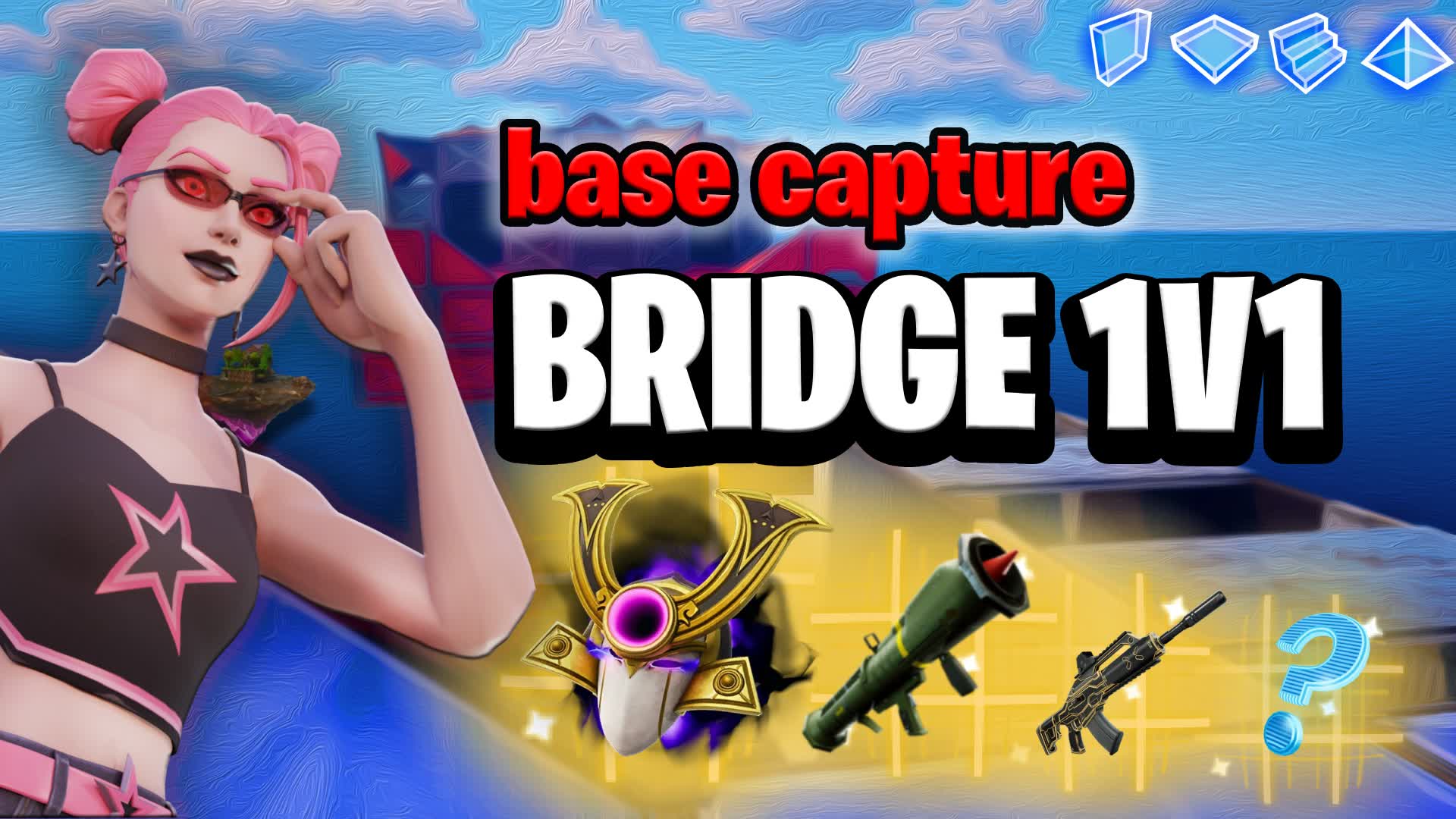 🏰BRIDGE 1v1 + LUCKY CUBE🔥 1720-1034-0263 by digm - Fortnite Creative ...