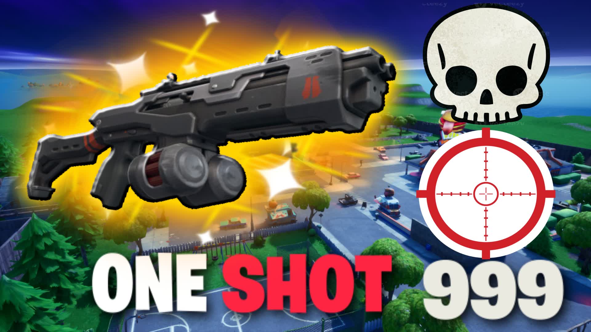 Twinfire Shotgun One Shot Greasy Grove 5063-4385-9932 من ابتكار ironydev23 - Fortnite