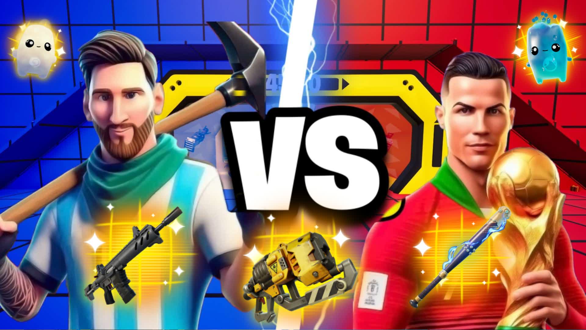🐐CRAZY RONALDO VS MESSI RED VS BLUE🔥 7385-4497-4448 by cwe - Fortnite Creative Map Code ...