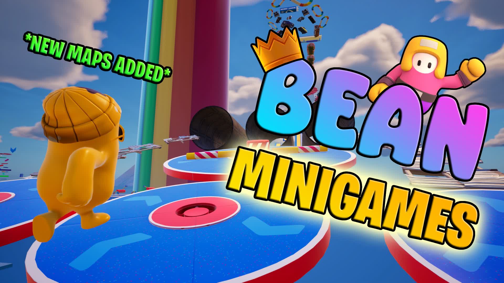 BEAN MINIGAMES 👑 0690-3966-7371 by qed - Fortnite Creative Map Code ...