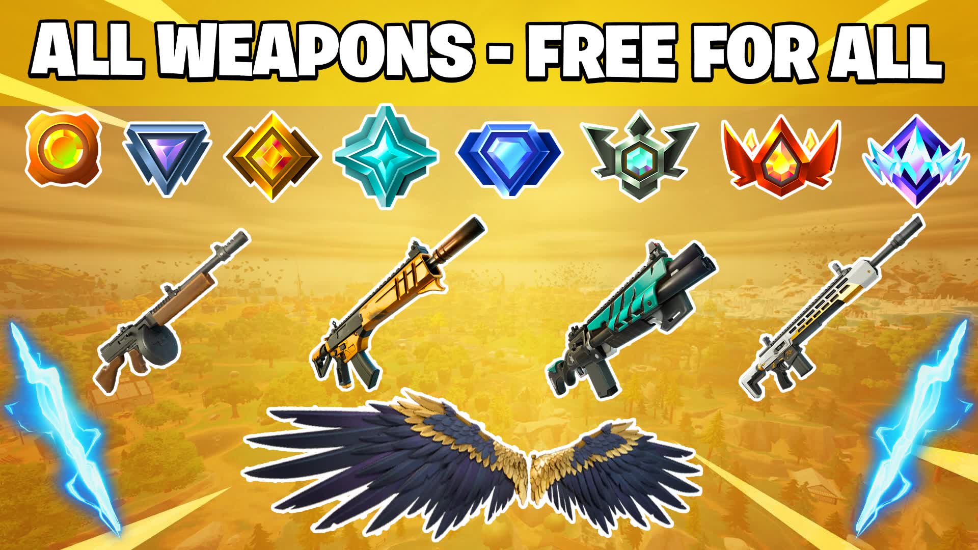 ALL WEAPONS - FREE FOR ALL 4906-4385-0232 by fantast - Fortnite ...