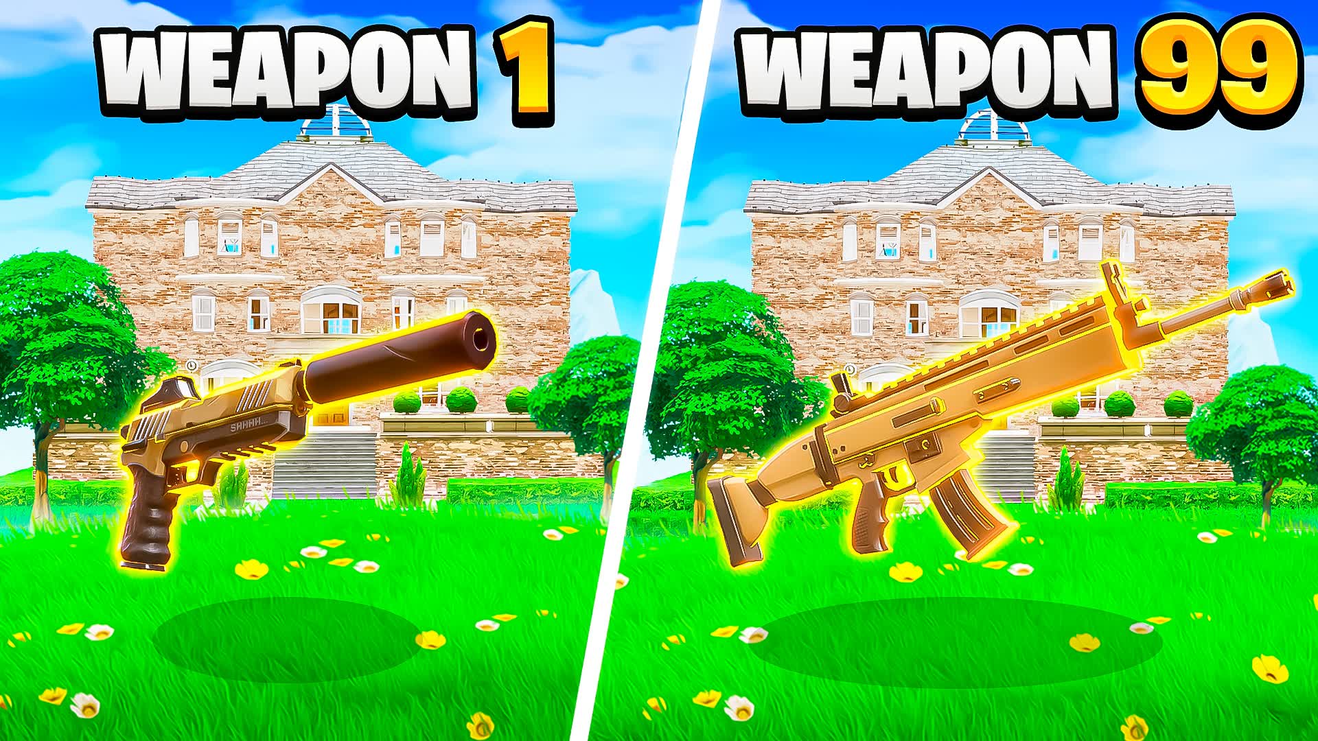 MANSION NIGHT GOLD GUN GAME 👻 6251-9919-8617 by drink - Fortnite ...