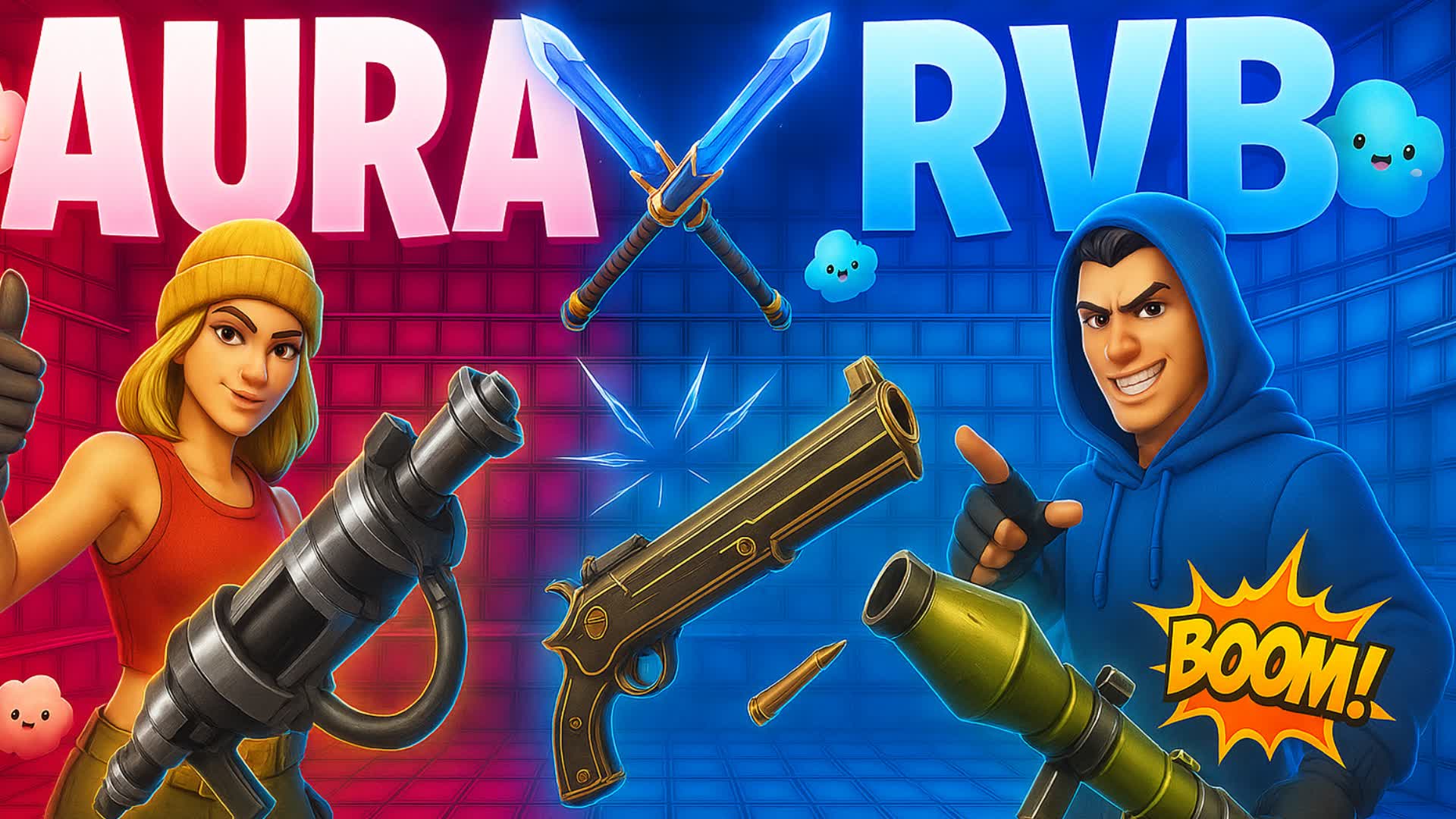 Aura Red vs Blue 🔴🔵 7033-9627-3087 by ameerhamzanawaz - Fortnite Creative Map Code - Fortnite.GG