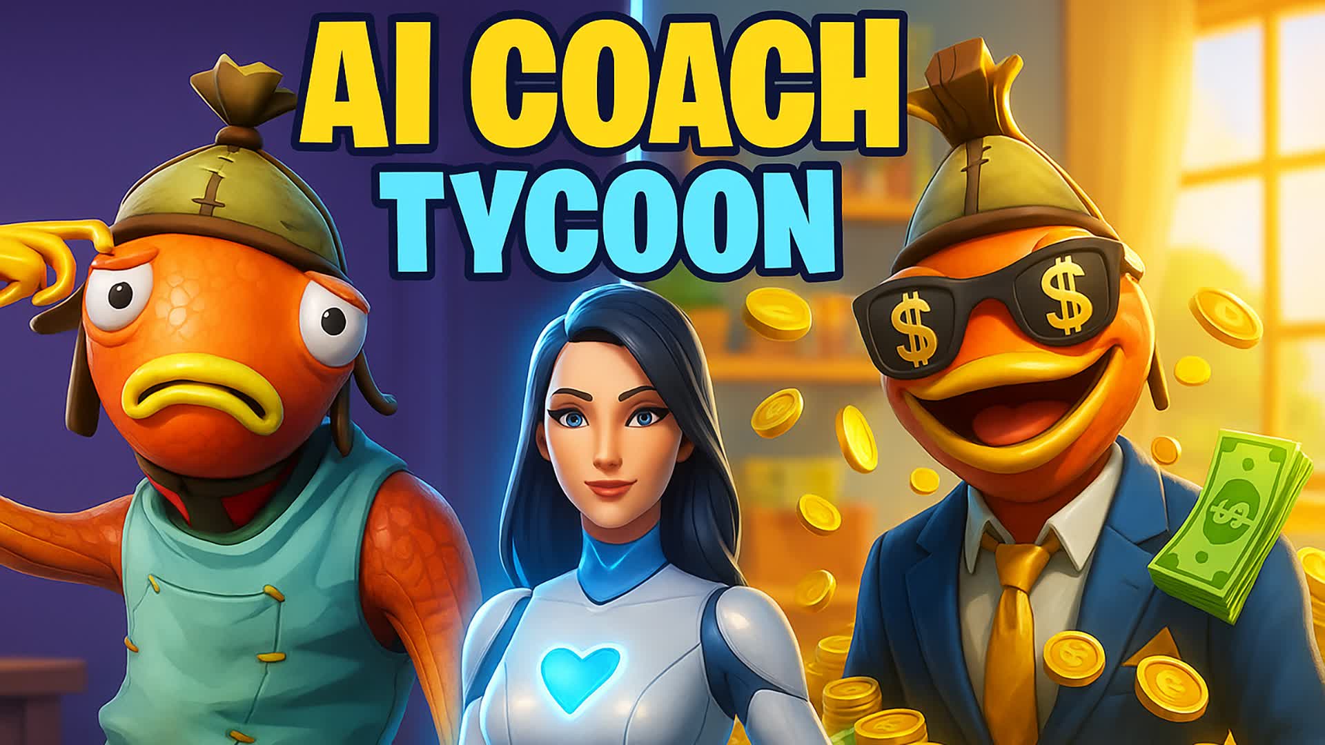 AI Coach Tycoon 3304-8092-2292 by arcaderoyale - Fortnite Creative Map ...