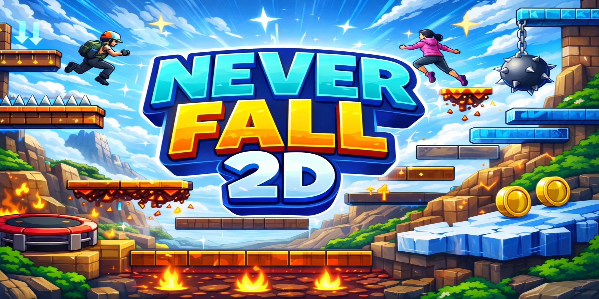 NEVER FALL 2D 0963-2035-5447 by cicci9 - Fortnite Creative Map Code ...