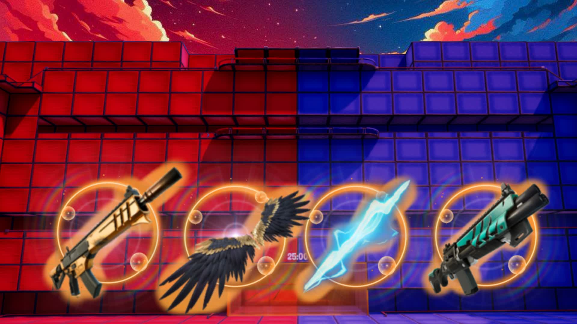 MIDAS Red VS Blue🔵🔴 8023-0247-4757 by shogunqe - Fortnite