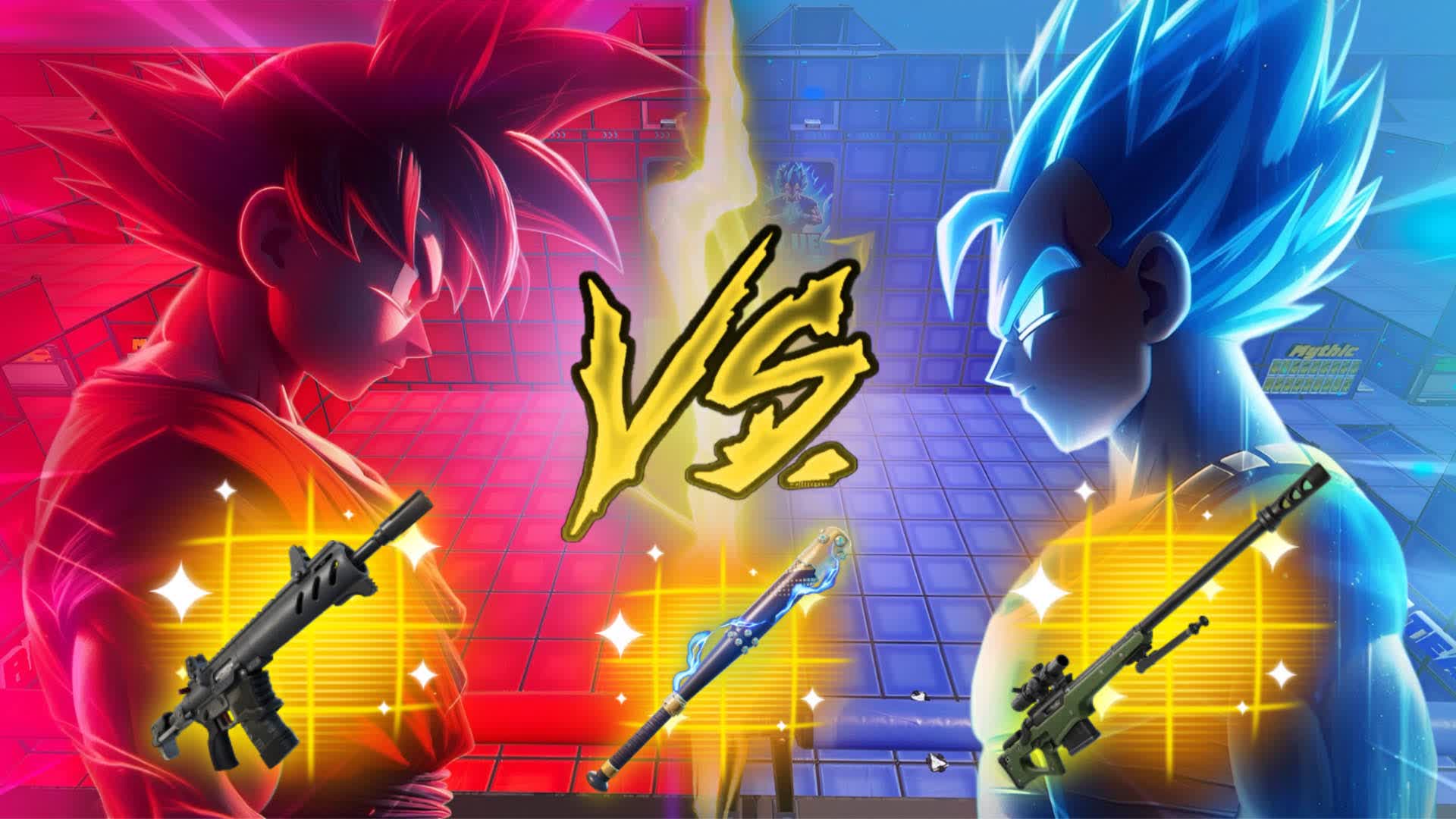 RED VS BLUE DRAGON BALL 🔴🔵🐉 4263-5586-3740 by morpheus - Fortnite ...