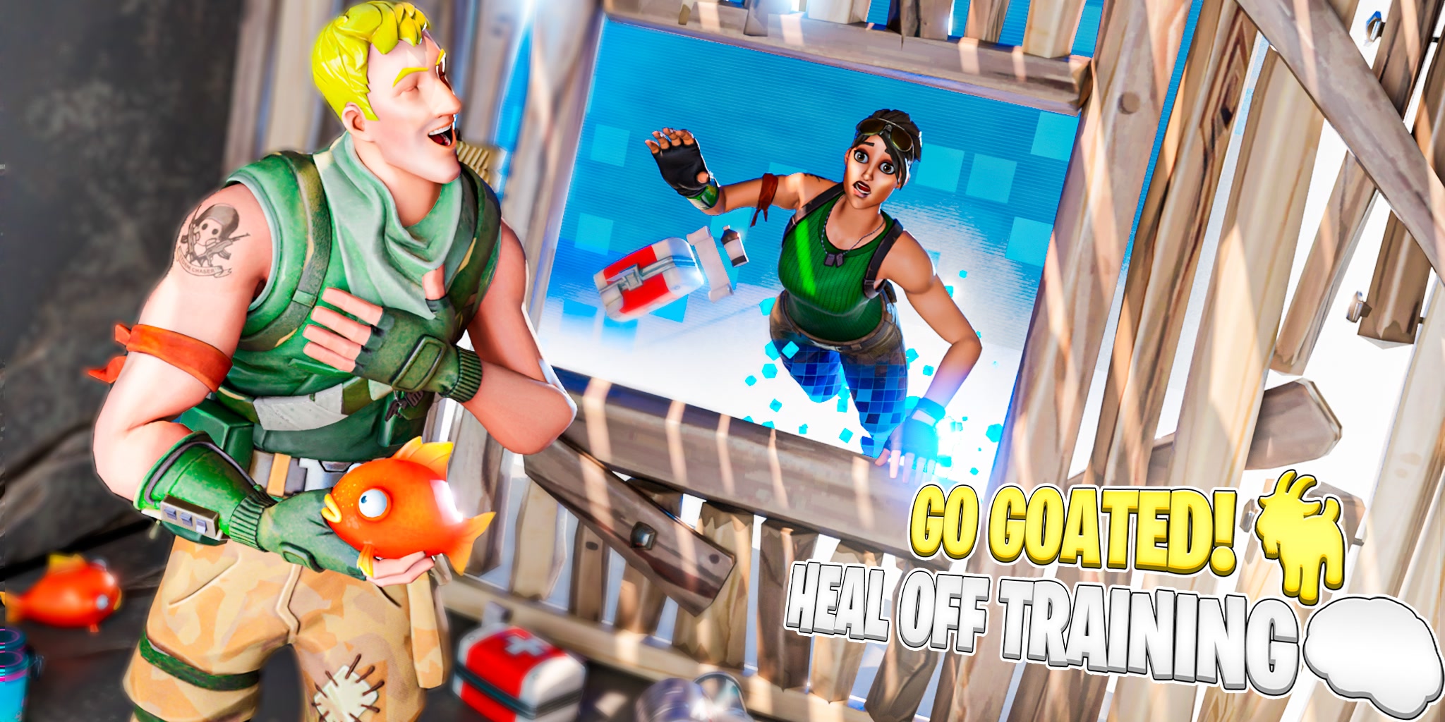 GO GOATED!🐐 HEAL OFF TRAINING🧠 8588-7456-6737 by aggele - Fortnite ...