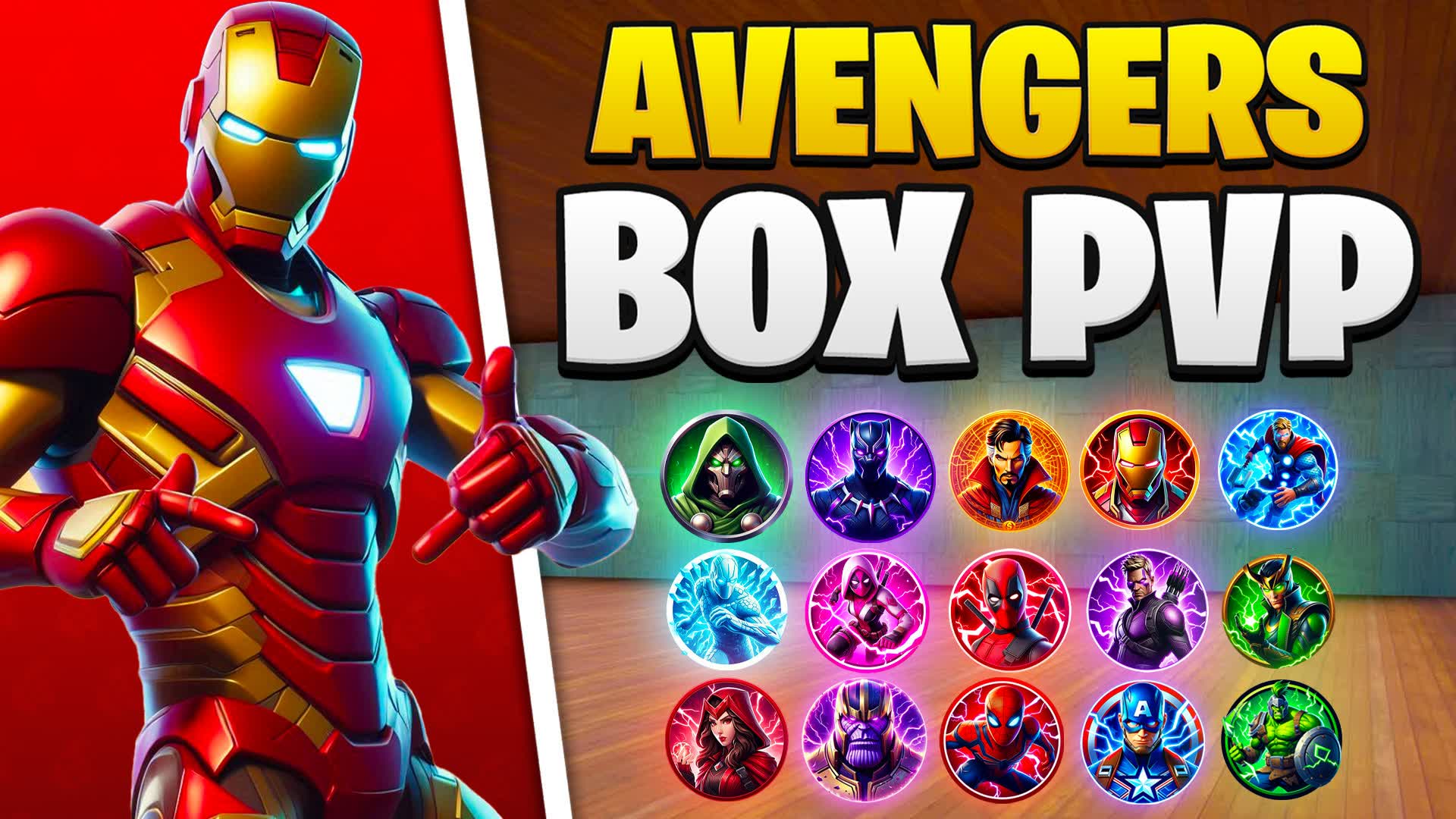ULTIMATE AVENGERS BOX PVP 📦💪 0168-5751-3061 by ghostenaru - Fortnite Creative Map Code - Fortnite.GG