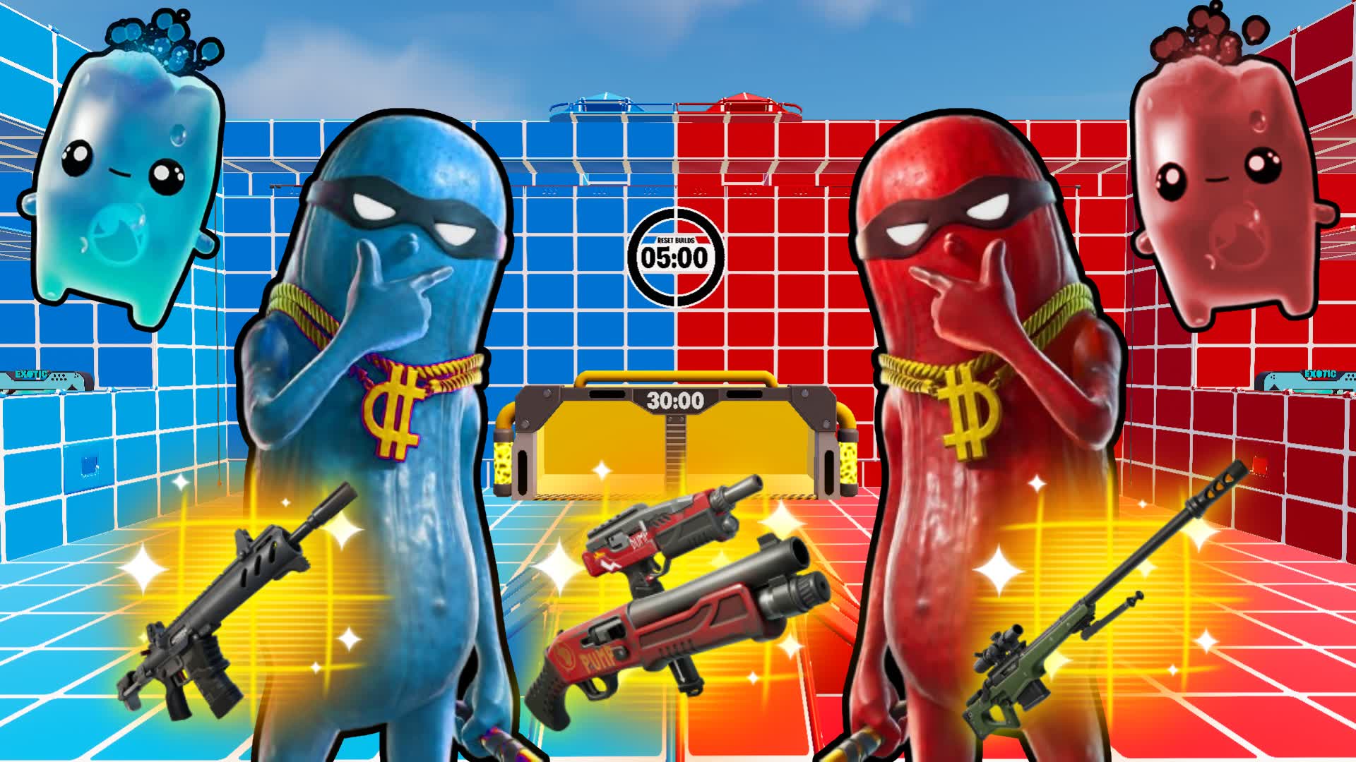 ULTRA RED VS BLUE 🔴🔵 *NEW GUNS* 1412-0124-3617 by xmannn - Fortnite ...