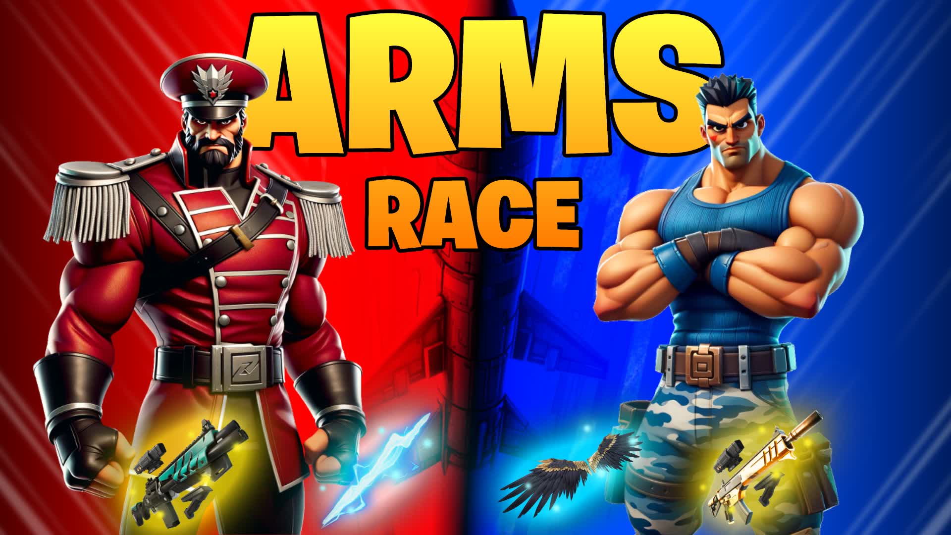🔴 ARMS RACE: RED VS BLUE 🔵 - 9356-8963-7602 | Fortnite Zone