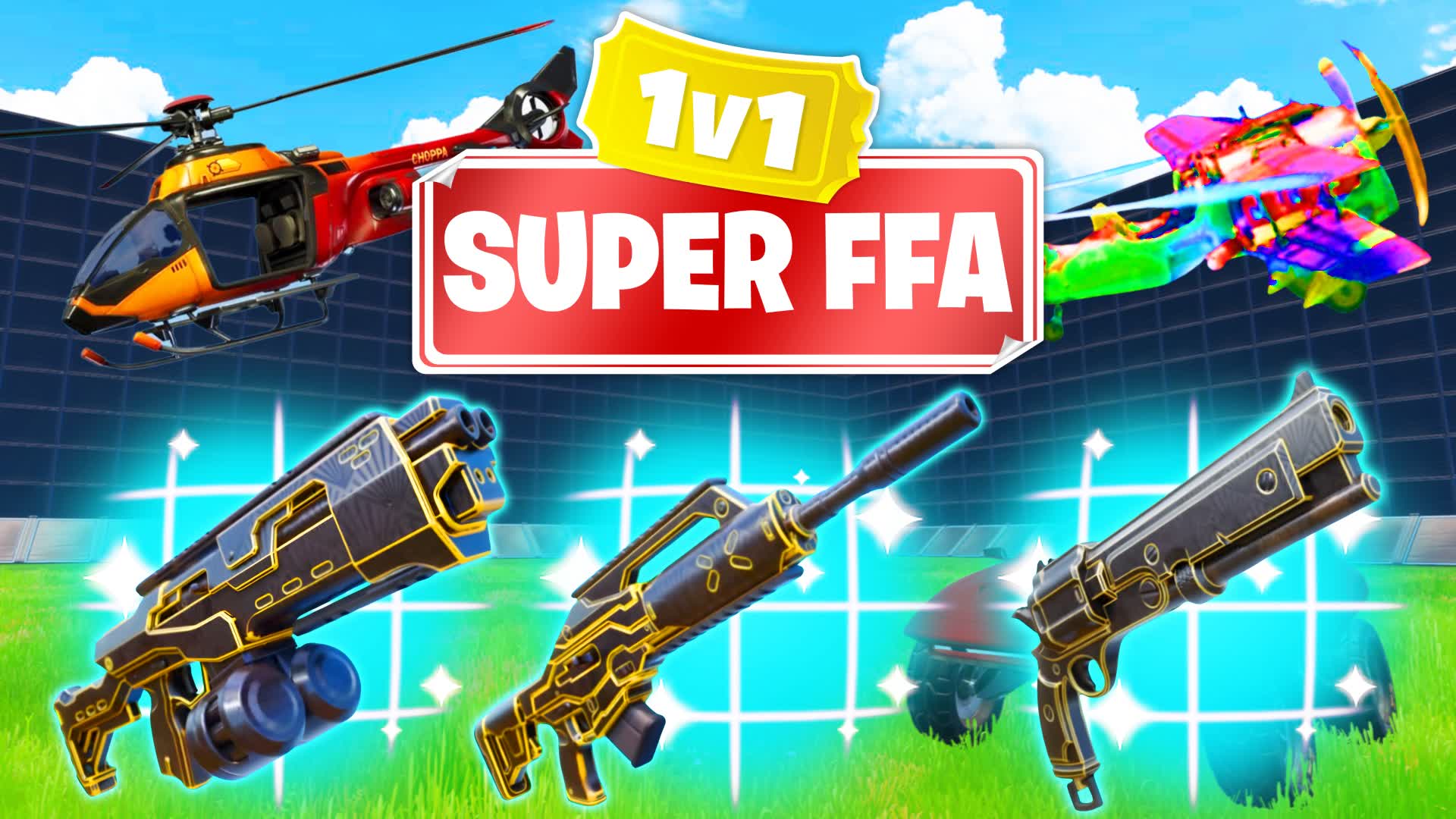 SUPER FFA - ALL WEAPONS 1V1 ⭐ (NEW GUNS) 6159-8445-7647 by furi - Fortnite Creative Map Code ...