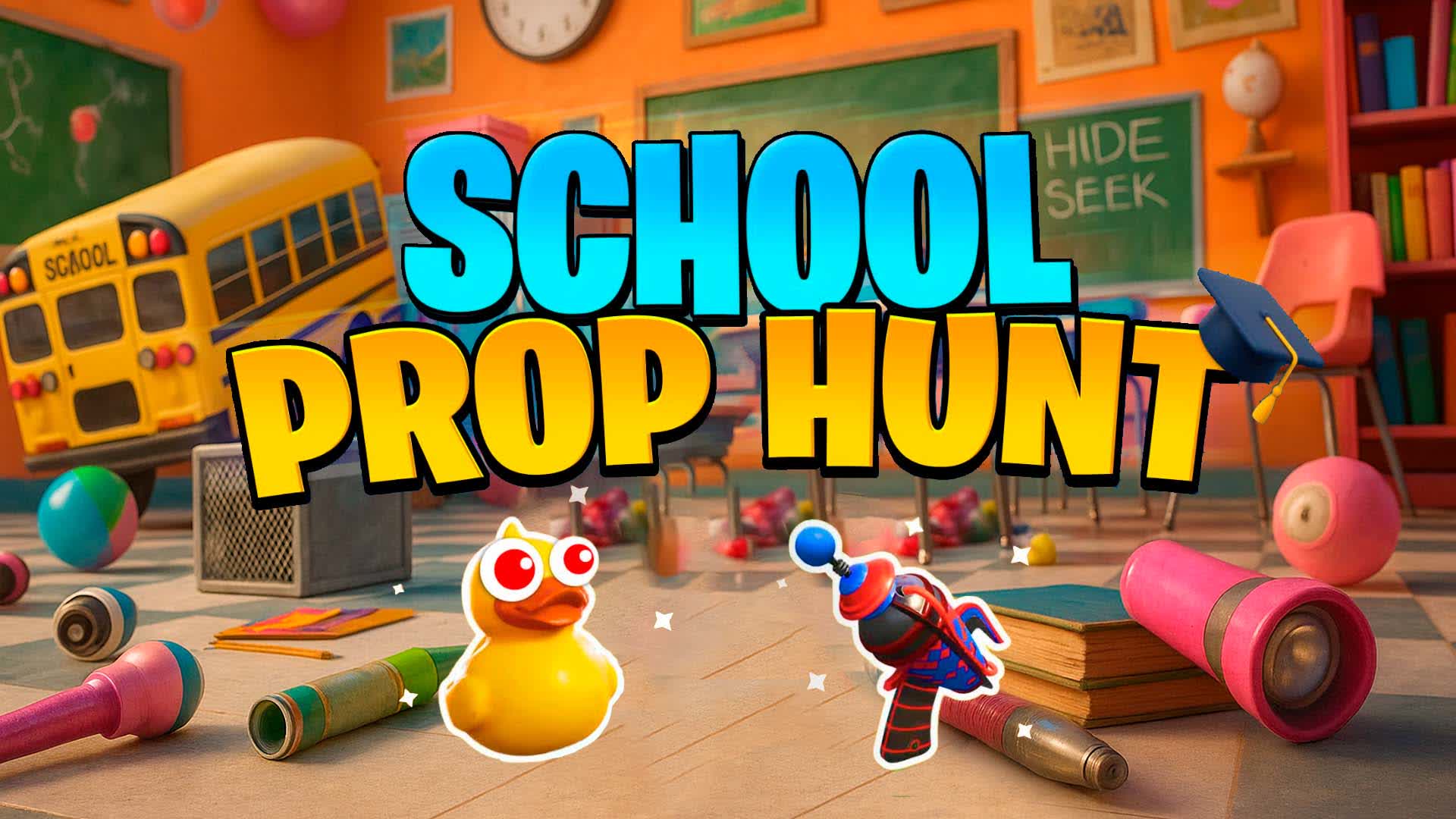 HIGH SCHOOL PROP HUNT 0237-1474-3608 by msprophunt - Fortnite Creative Map Code - Fortnite.GG