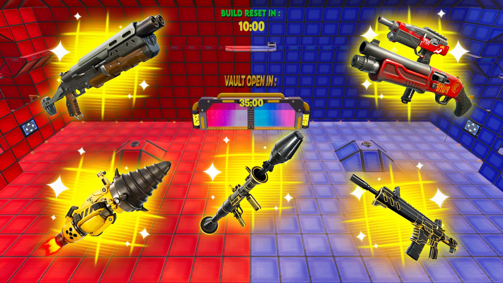 CUSTOM RED VS BLUE 🔴🔵 4829-5312-7569 by darkstinger - Fortnite Creative ...