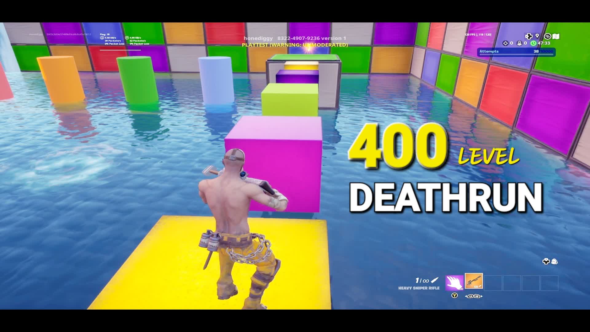 400 Level Deathrun 0378-2740-0131 by honediggy - Fortnite Creative Map ...