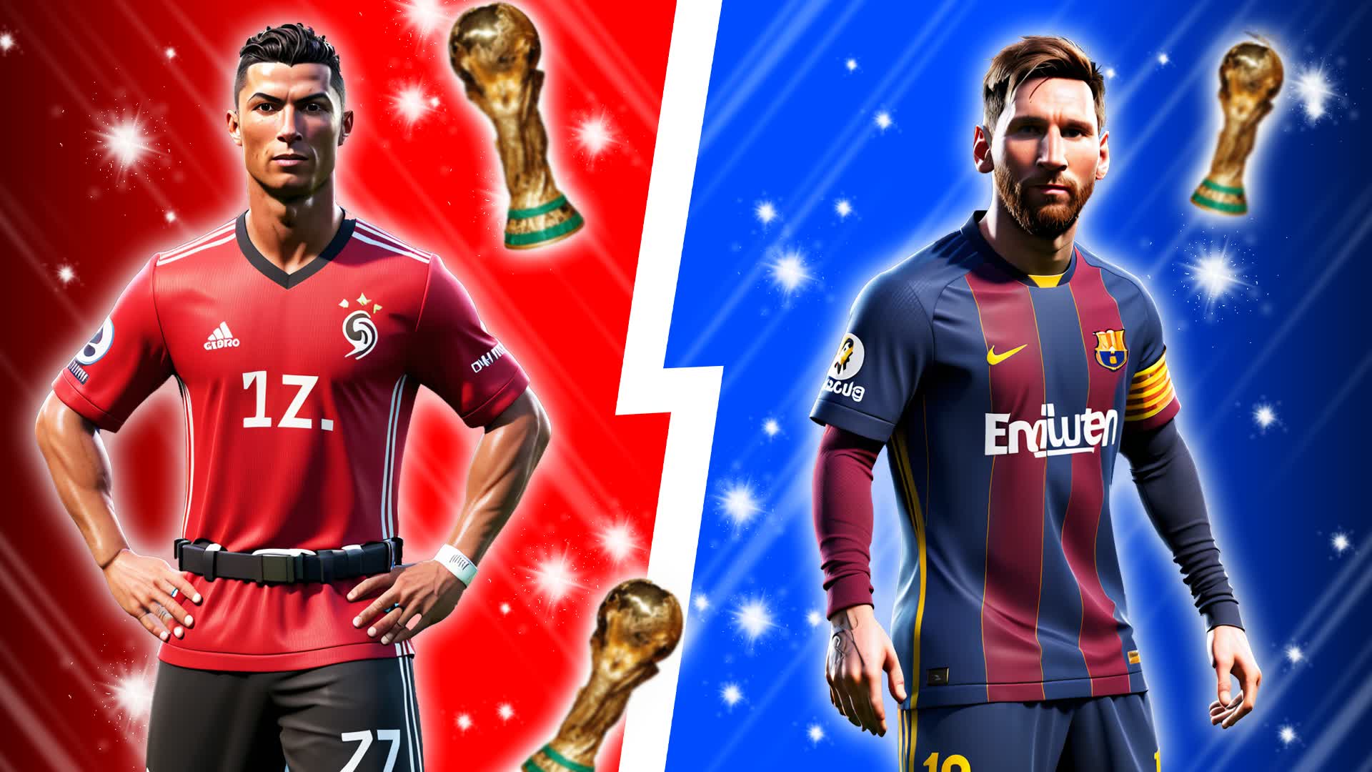 🐐🥇messi Vs Ronaldo🔴🔵 2567 4156 1617 By Mahnoos Fortnite Creative Map 