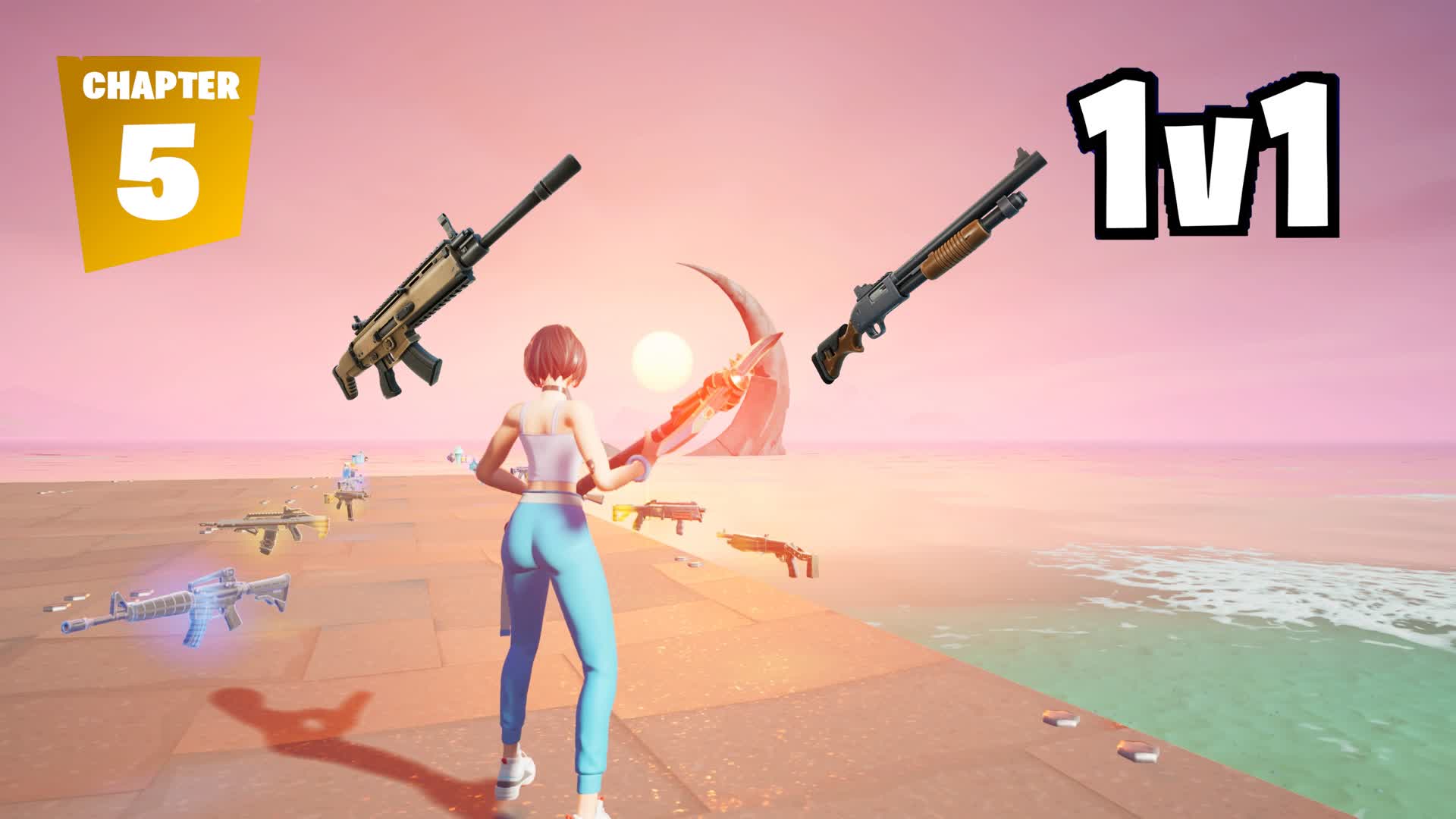 Mystic Sunset 1v1 v2 6435-5902-0338 par mysticmerchants - Fortnite