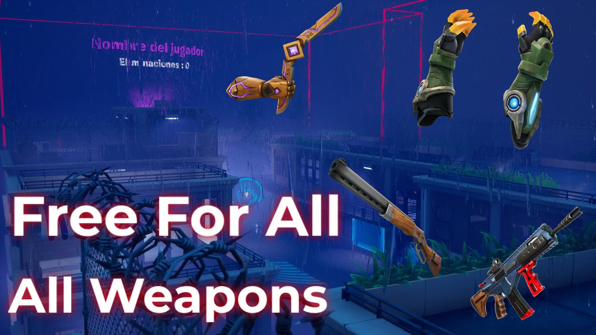 All Weapons - FFA 9224-0871-8262 by spr-383 - Fortnite Creative Map Code - Fortnite.GG
