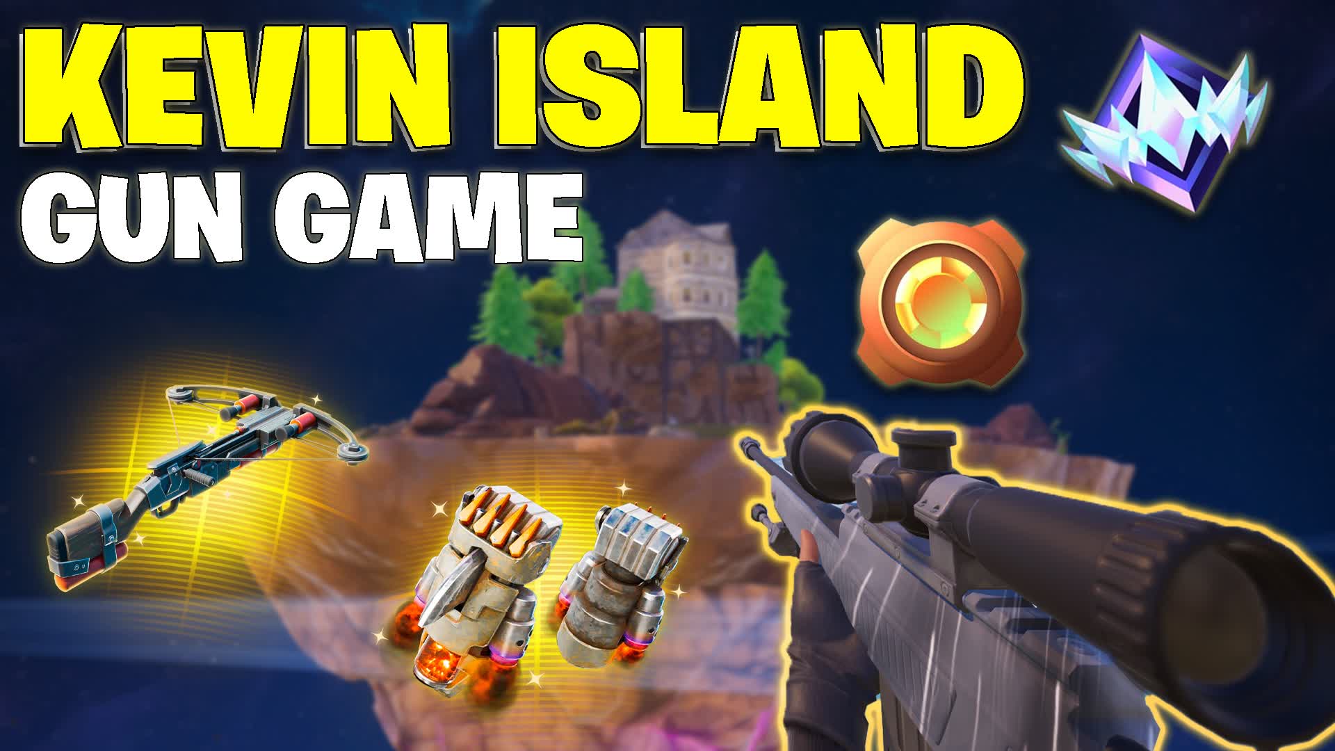 🔫 First Person Gun Game 🌀 Kevin Island 3826-7971-1212 by mikesss - Fortnite