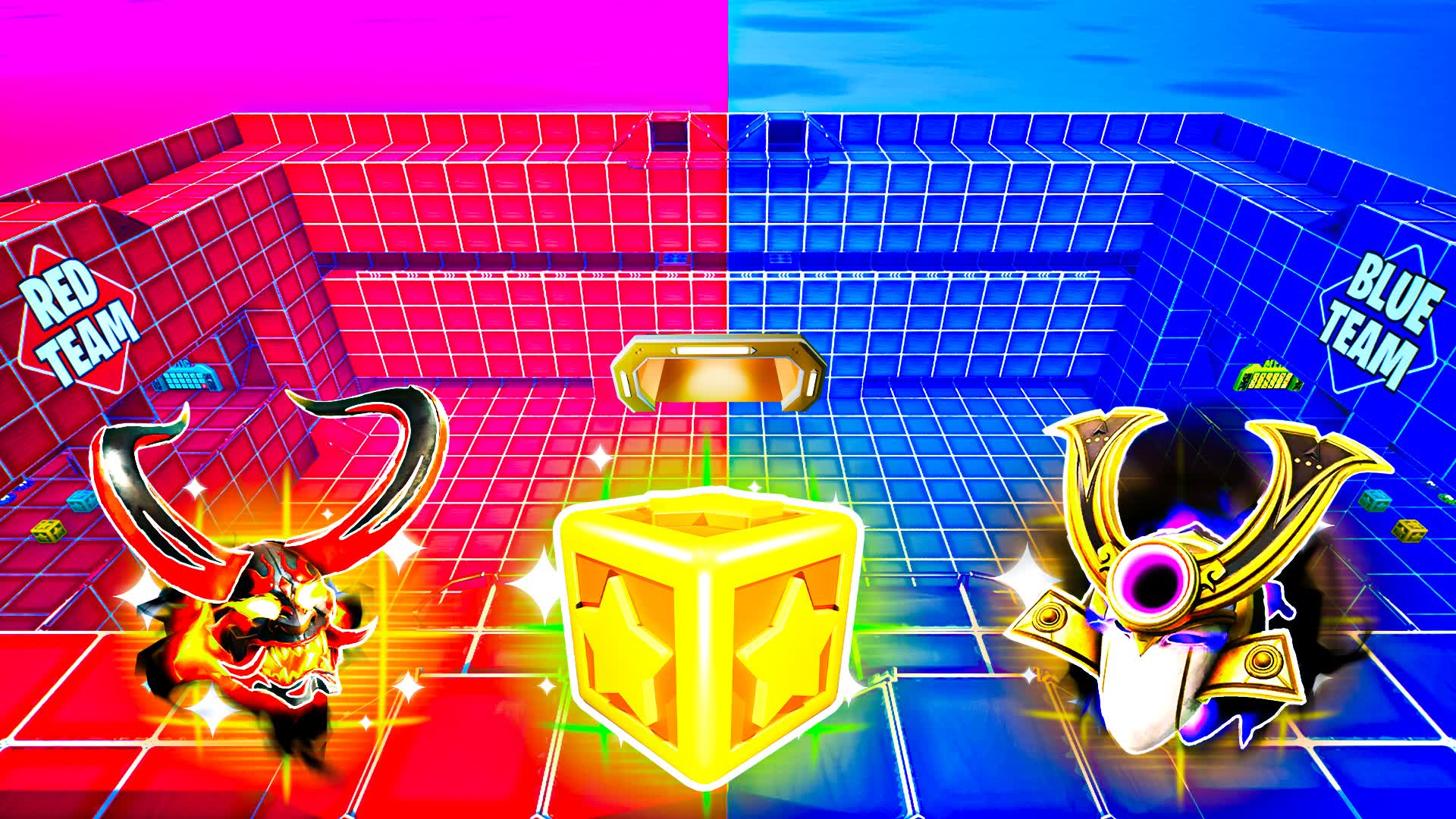 MEGA LUCKY BLOCK RED VS BLUE🔴🔵 3133-7832-9262 by lonelyboy - Fortnite ...