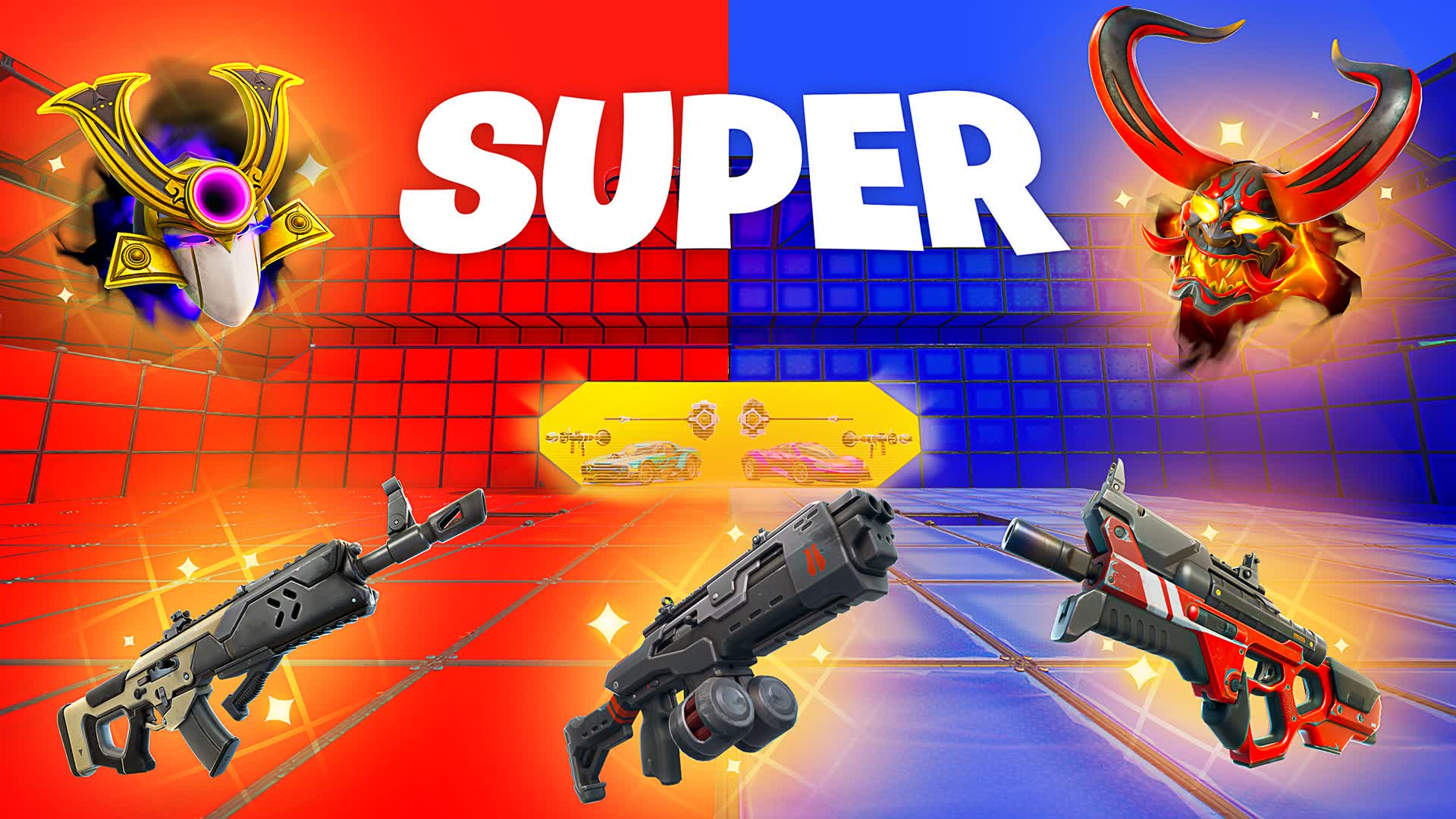 SUPER RED VS BLUE 🔴🔵 4455-1508-6096 by rockyfn - Fortnite Creative Map ...