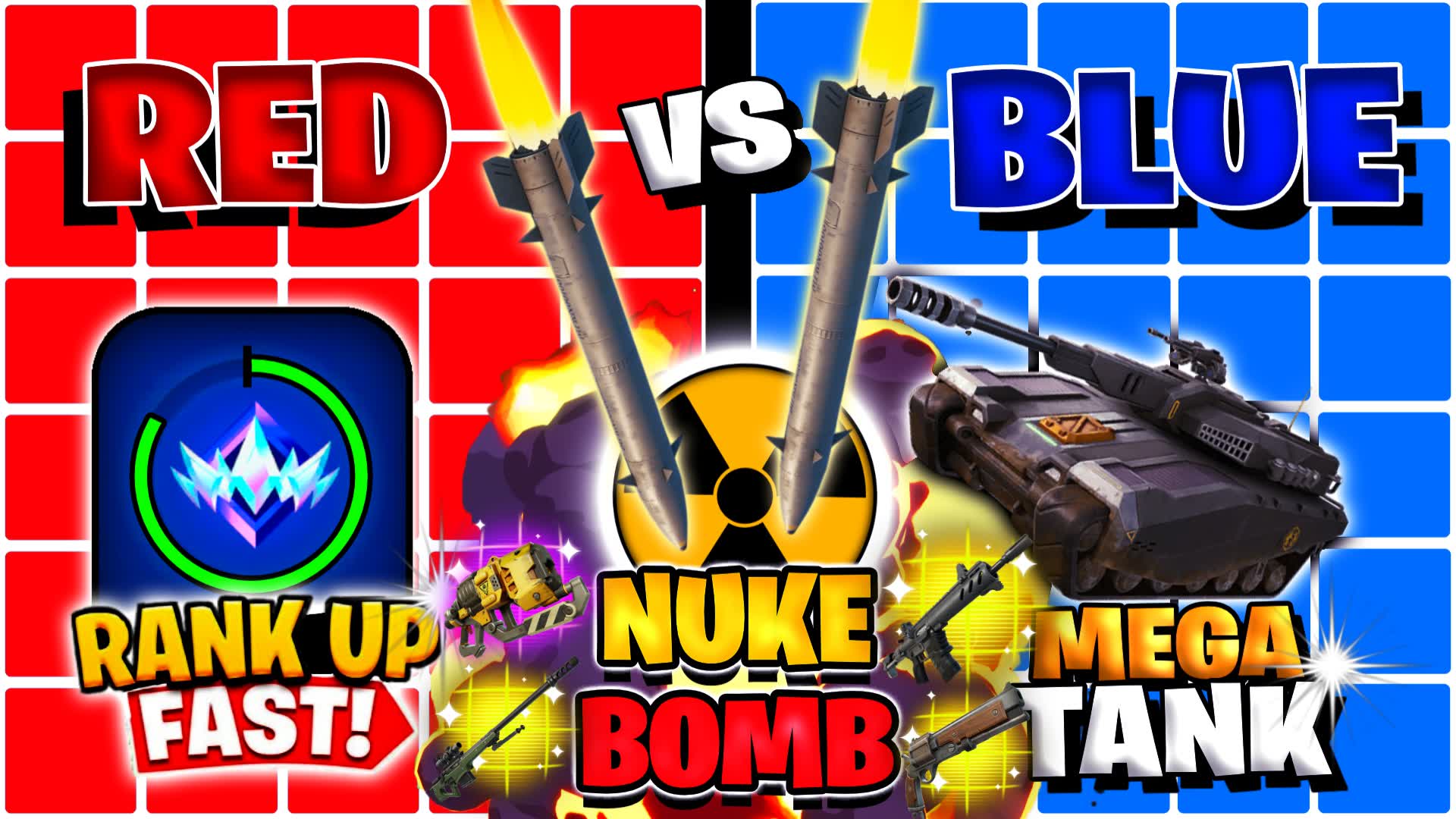 BATTLE : RED VS BLUE 🔥🔵🔴 5718-3762-3094 by quequette - Fortnite ...