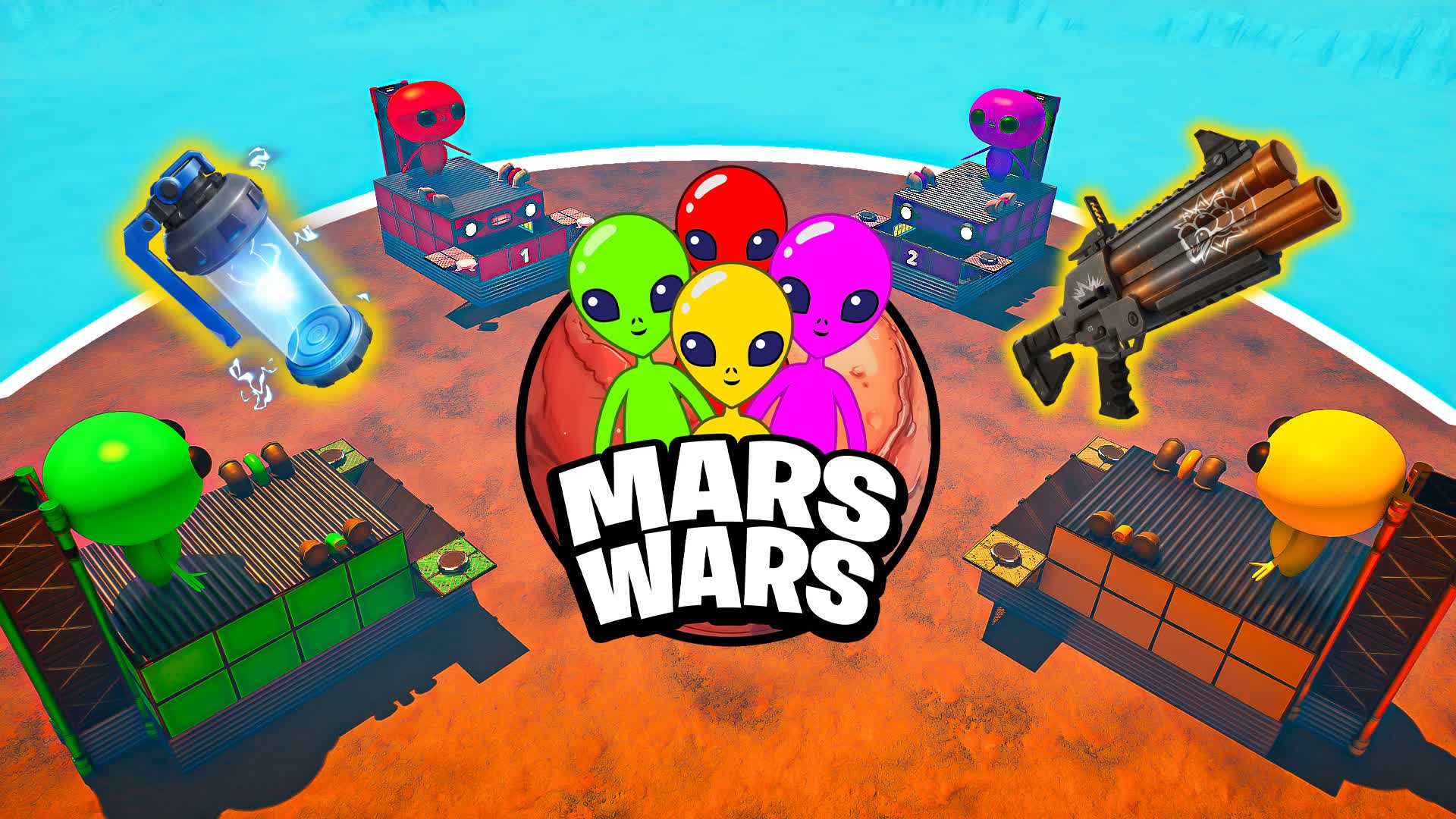 👽 MARS ZONE WARS 🌀 7730-6783-3419 by digitag - Fortnite Creative Map Code - Fortnite.GG