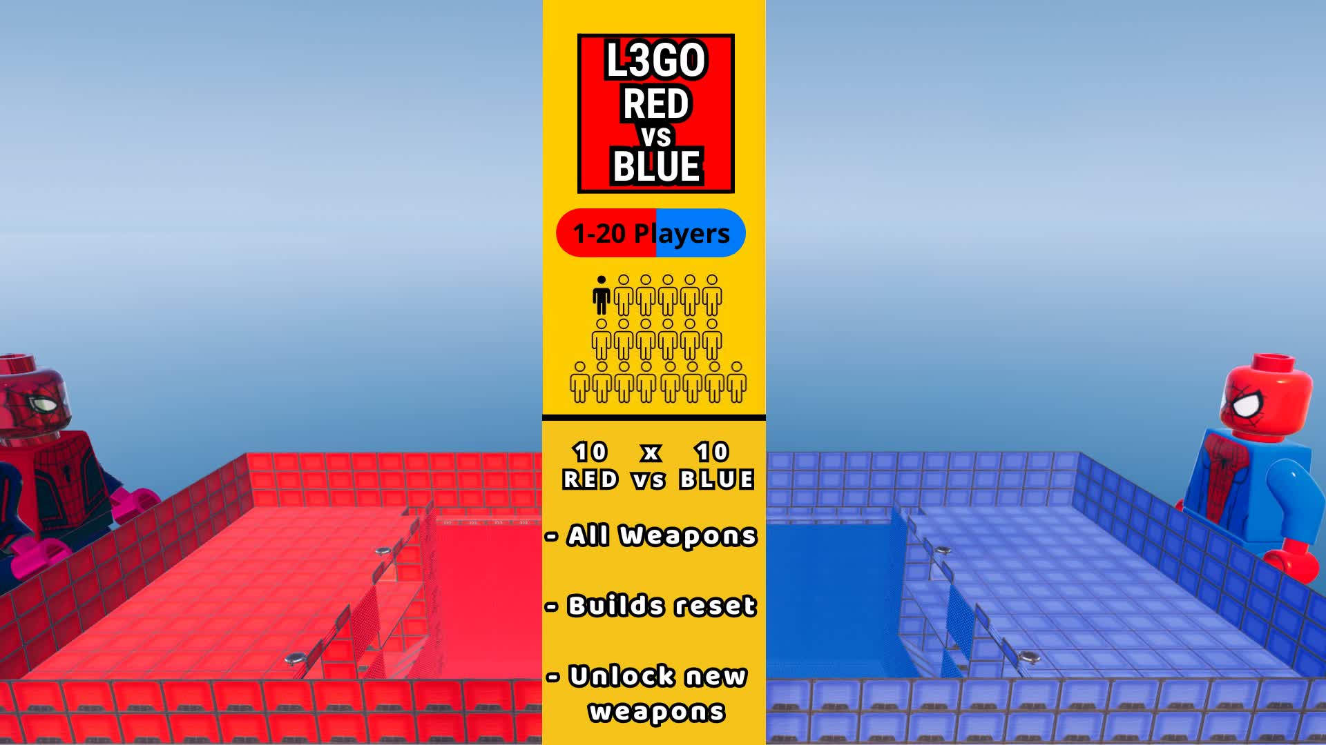 BRICKS L3G0 RED VS BLUE® 0873-4275-8926 by matilhainc - Fortnite ...