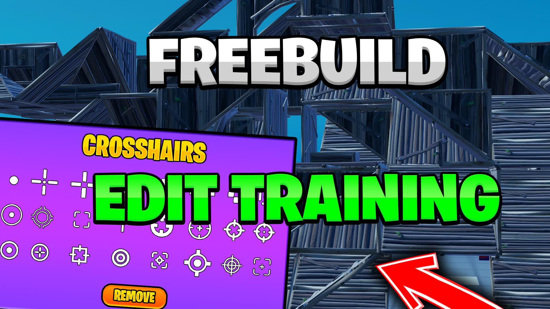 Freebuild Map Edit Training π 1475 5246 8075 By Sekuro Fortnite Creative Map Code Fortnitegg