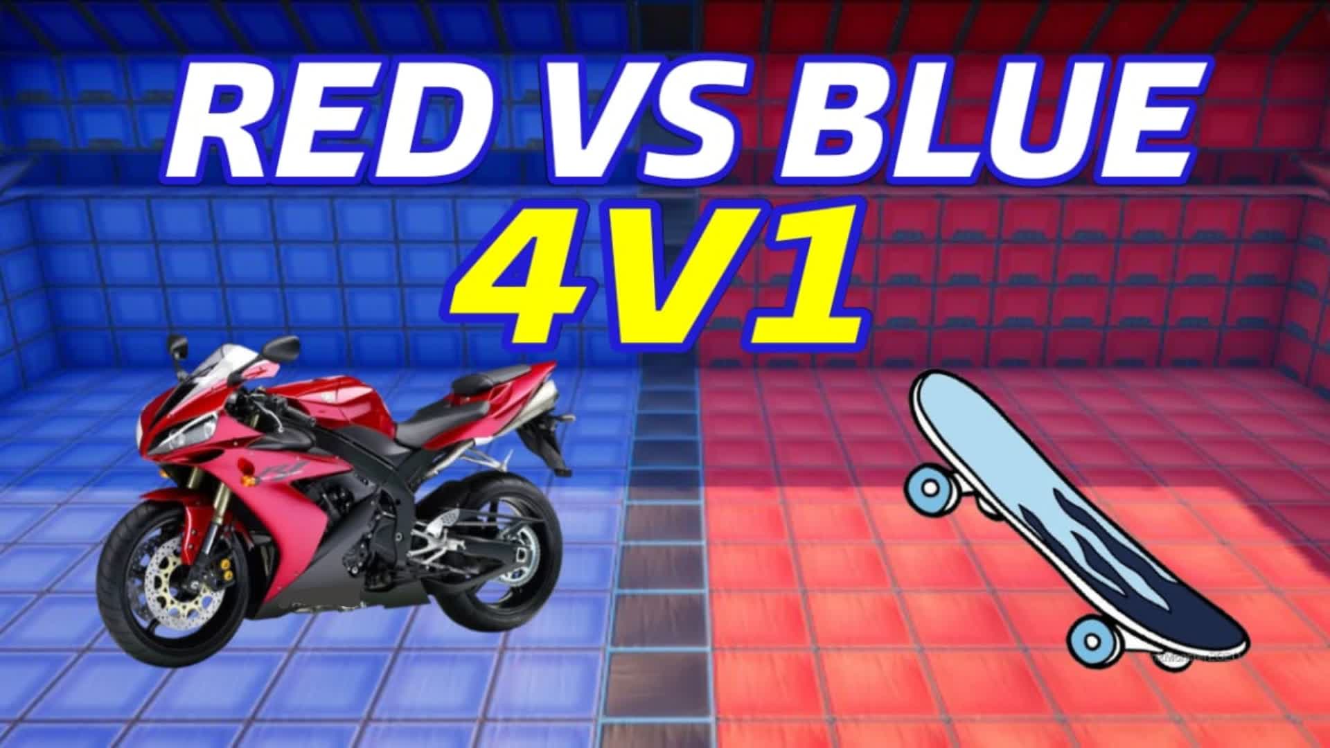 RED VS BLUE 4V1 1503-2437-8955 by kwai - Fortnite