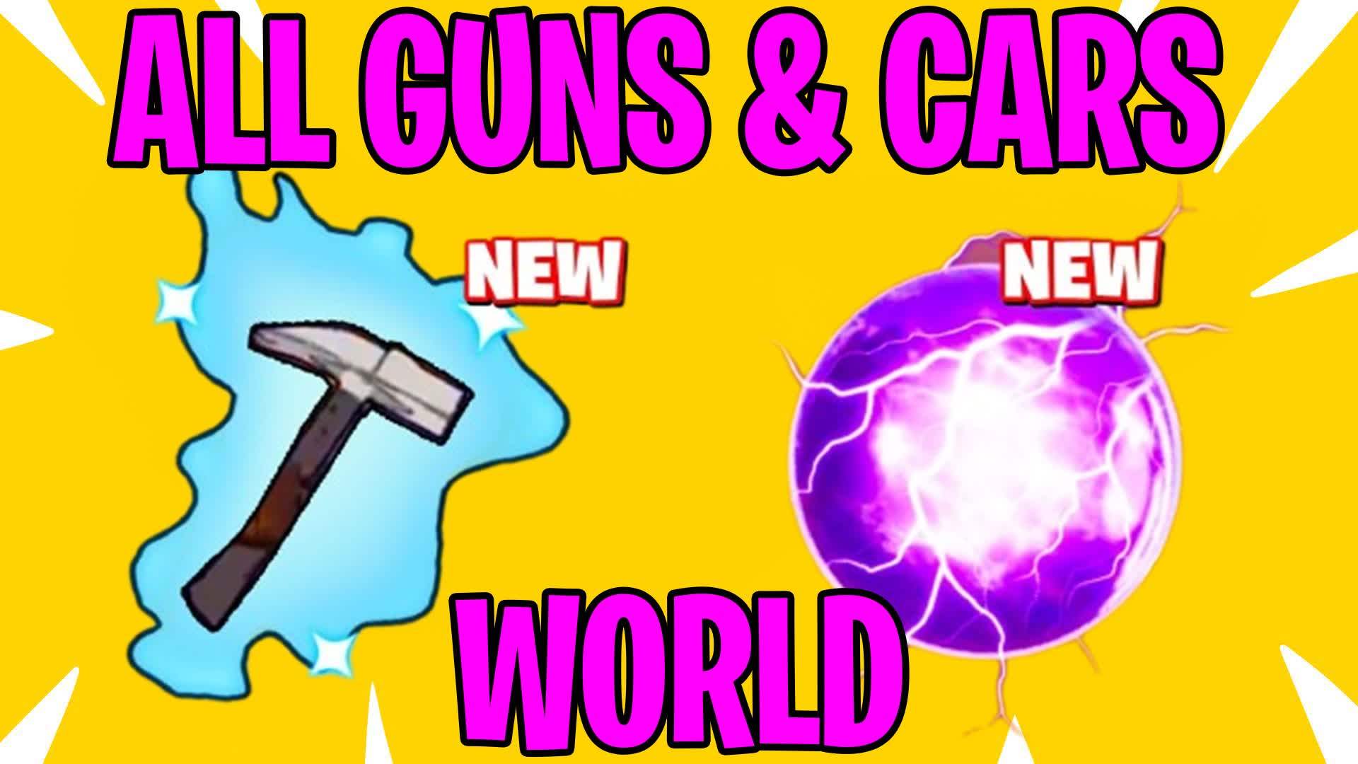 🆕 ALL GUNS&CARS WORLD 🌎 1820-6113-8625 by somin - Fortnite Creative Map ...
