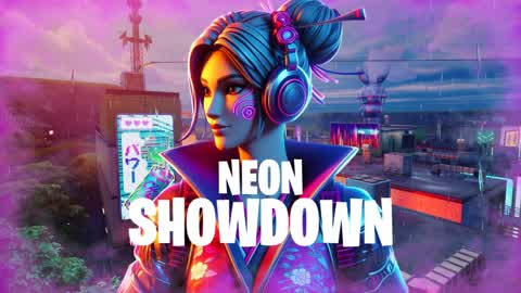Neon Showdown 7047-8350-8021 by ifops - Fortnite Creative Map Code ...