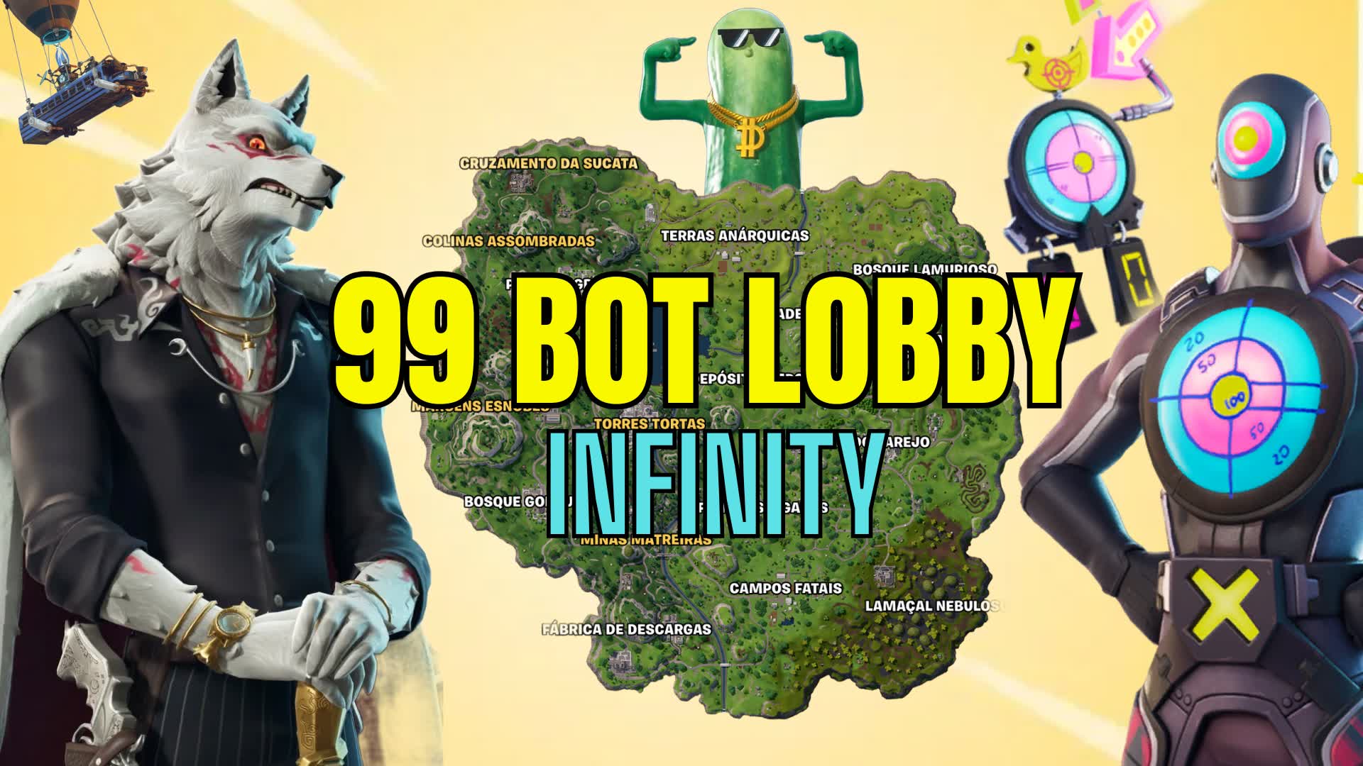 99 BOT LOBBY INFINITY 🎯 2620-2460-3186 من ابتكار cezzari - Fortnite
