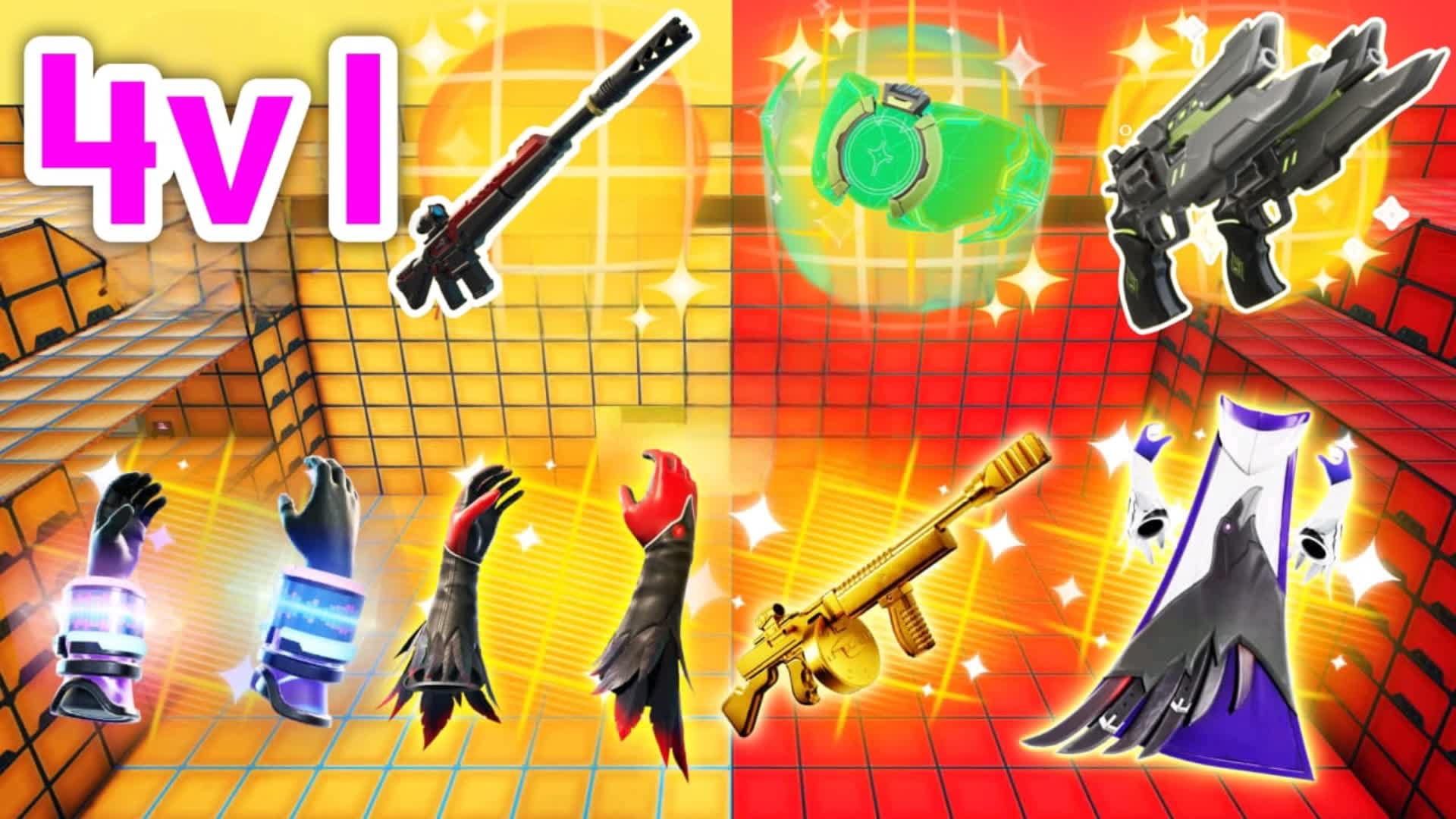 RED VS YELLOW 4V1 2115-8458-1593 by egypwr - Fortnite Creative Map Code ...