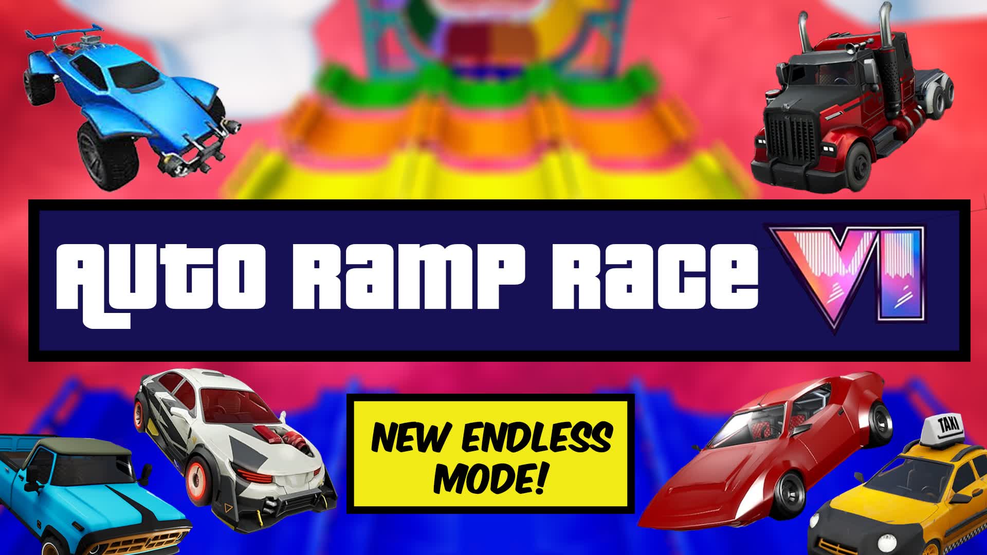 Auto Ramp Race VI 4065-4148-7061 by vladvxr - Fortnite Creative Map ...