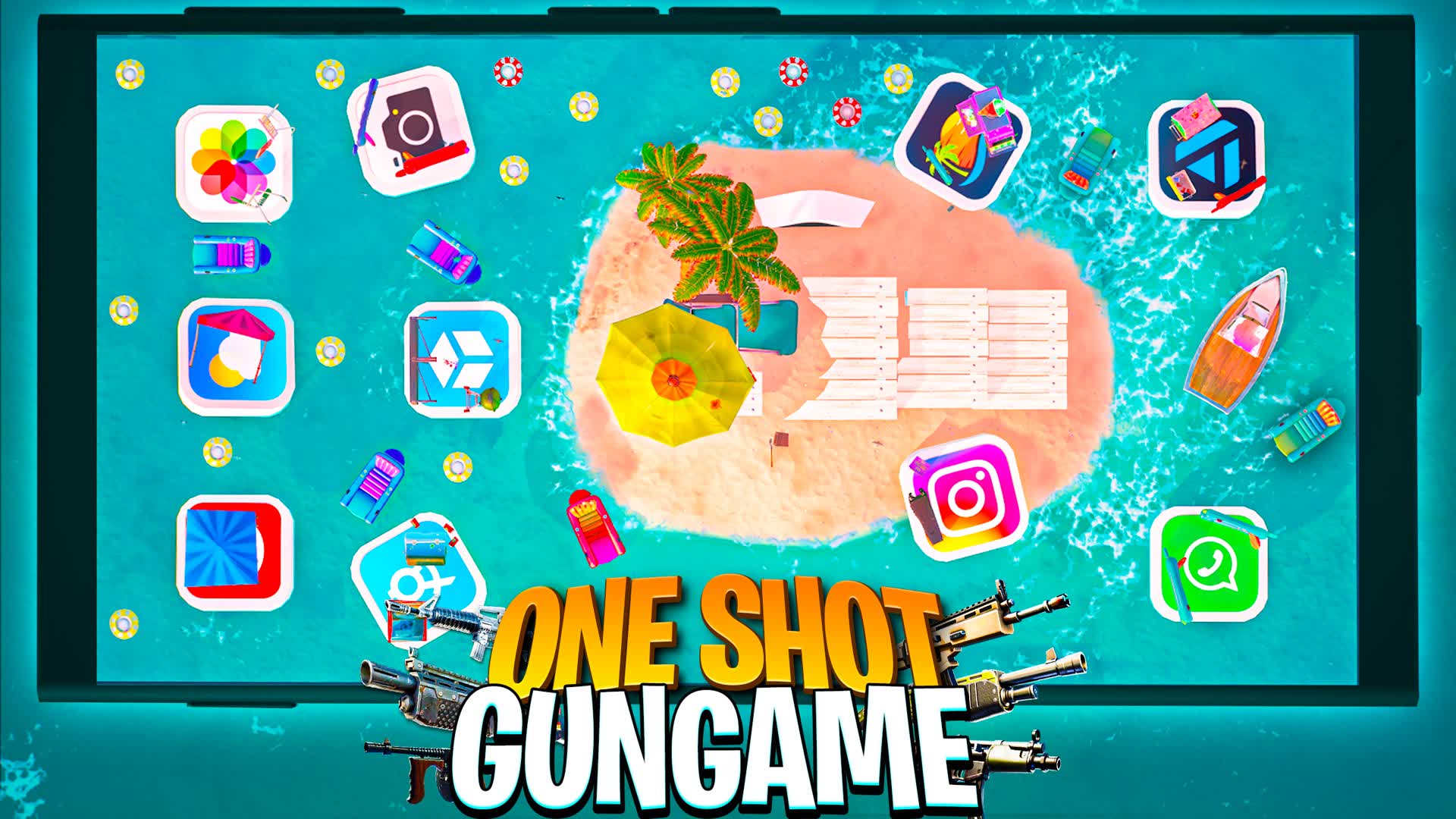 💥 Island Gun Game 💥 One Shot 💥 0332-7459-7925 by OPEDRO- - Fortnite.GG