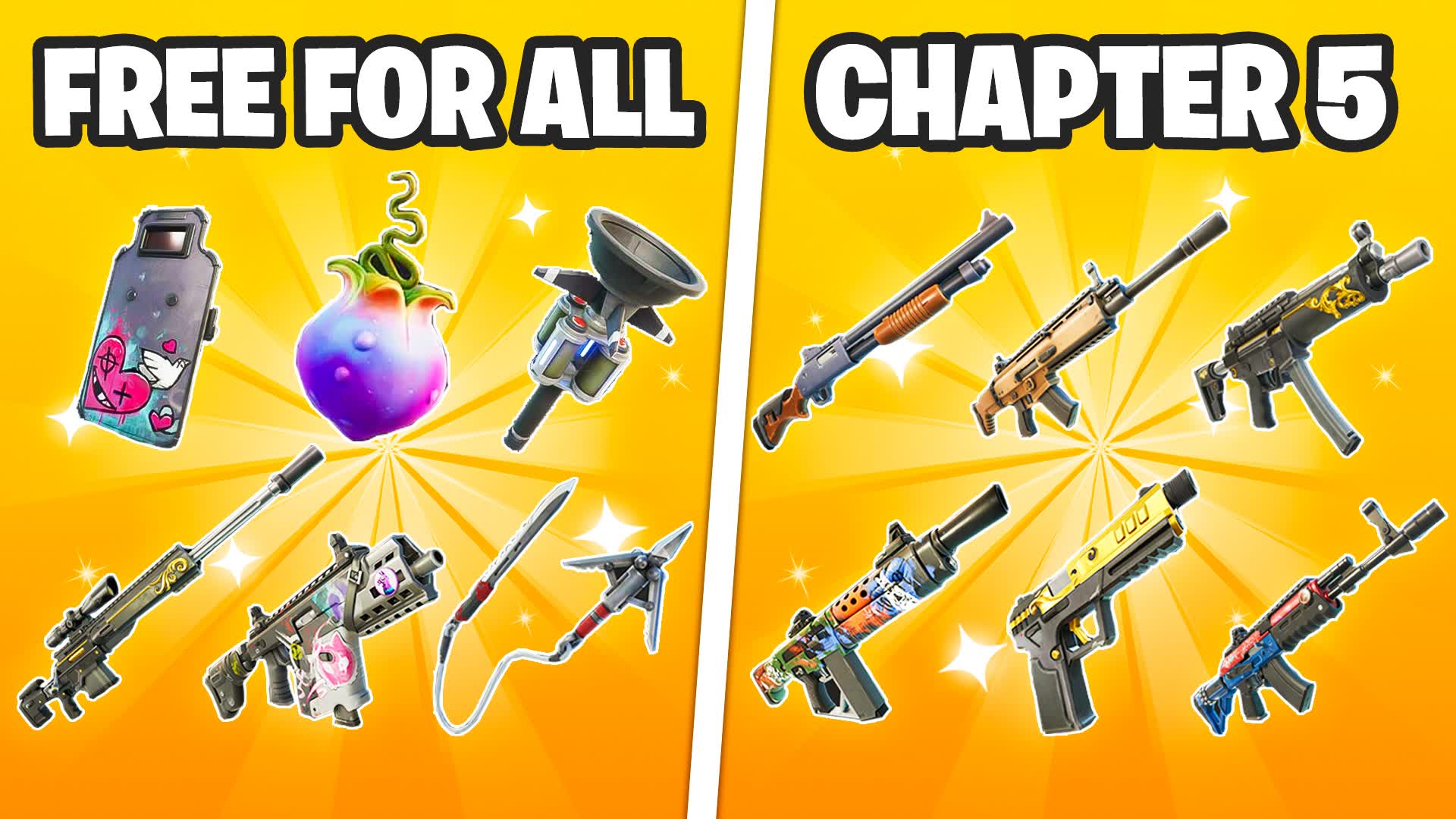 CHAPTER 5 ALL ITEMS 2016-4237-9030 by xsweeze - Fortnite Creative Map ...