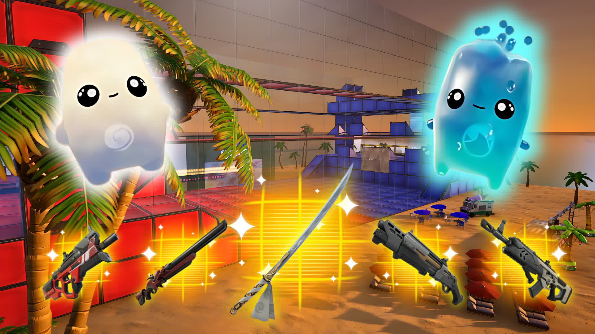 Red vs Blue: Beach Summer Brawl 5470-5347-6439 by red-xp - Fortnite