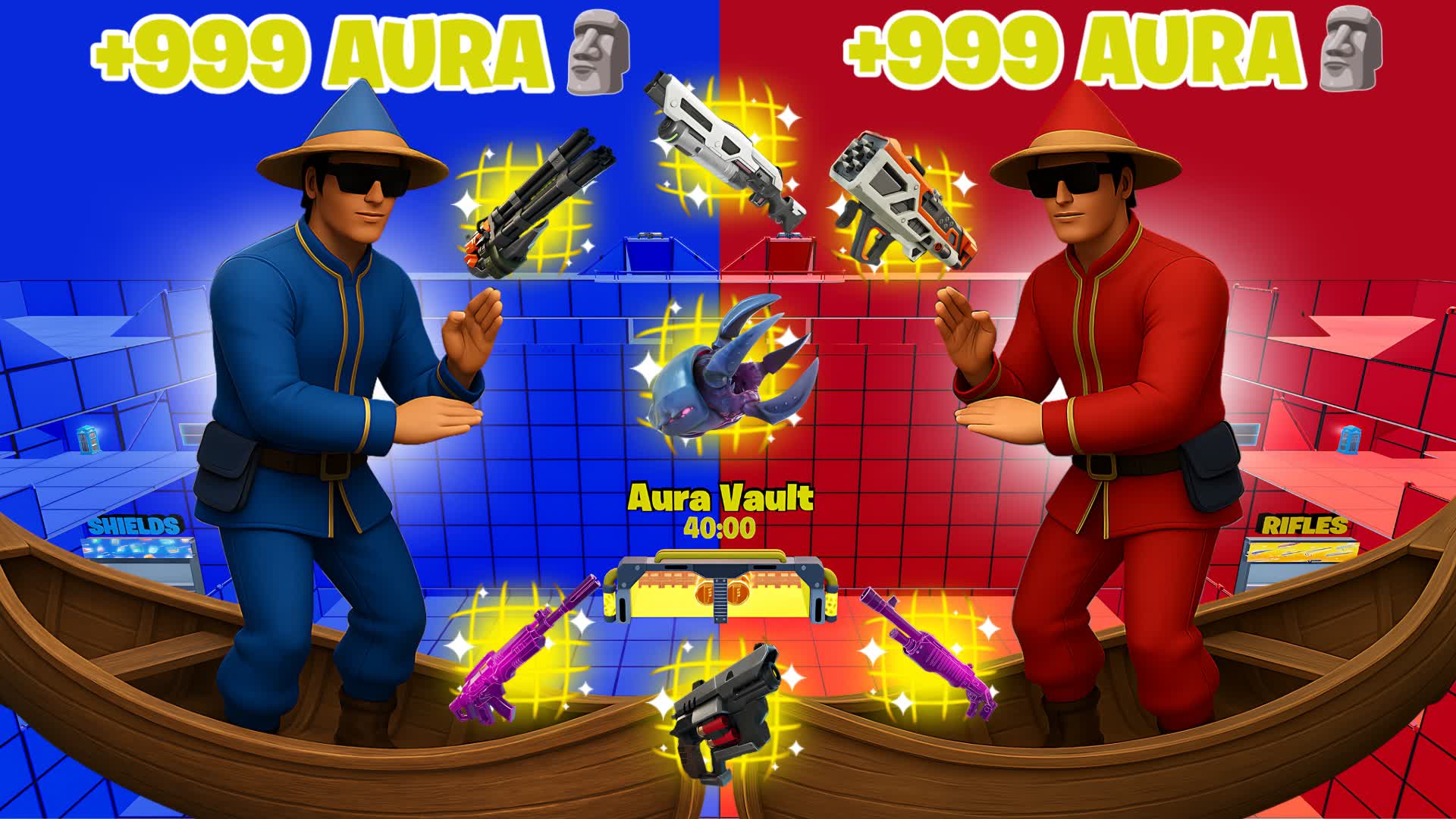 AURA FARMING 🗿 RED VS BLUE 🔴🔵 9862-7125-0240 by yoyomaps - Fortnite ...