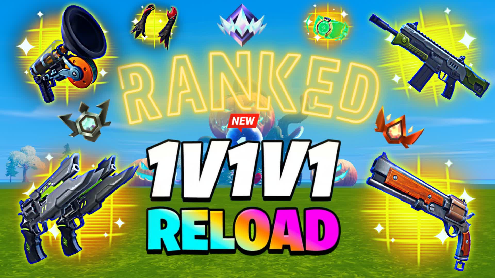 CRAZY 1V1V1 ALL WEAPONS 🏆 1V1 AND FFA 1963-1395-5667 by kn3 - Fortnite Creative Map Code ...