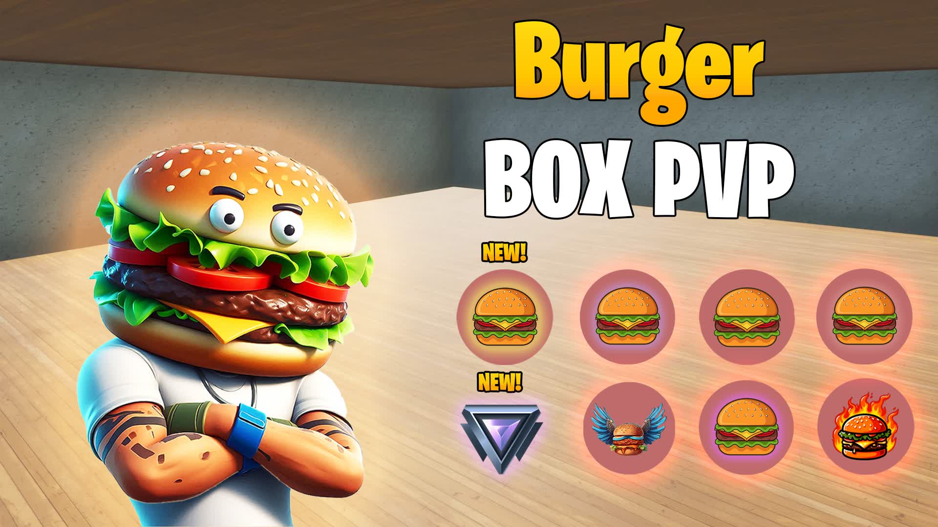 😂Burger BOX PVP📦 2799-7963-6360 by thomasclipz - Fortnite Creative Map ...