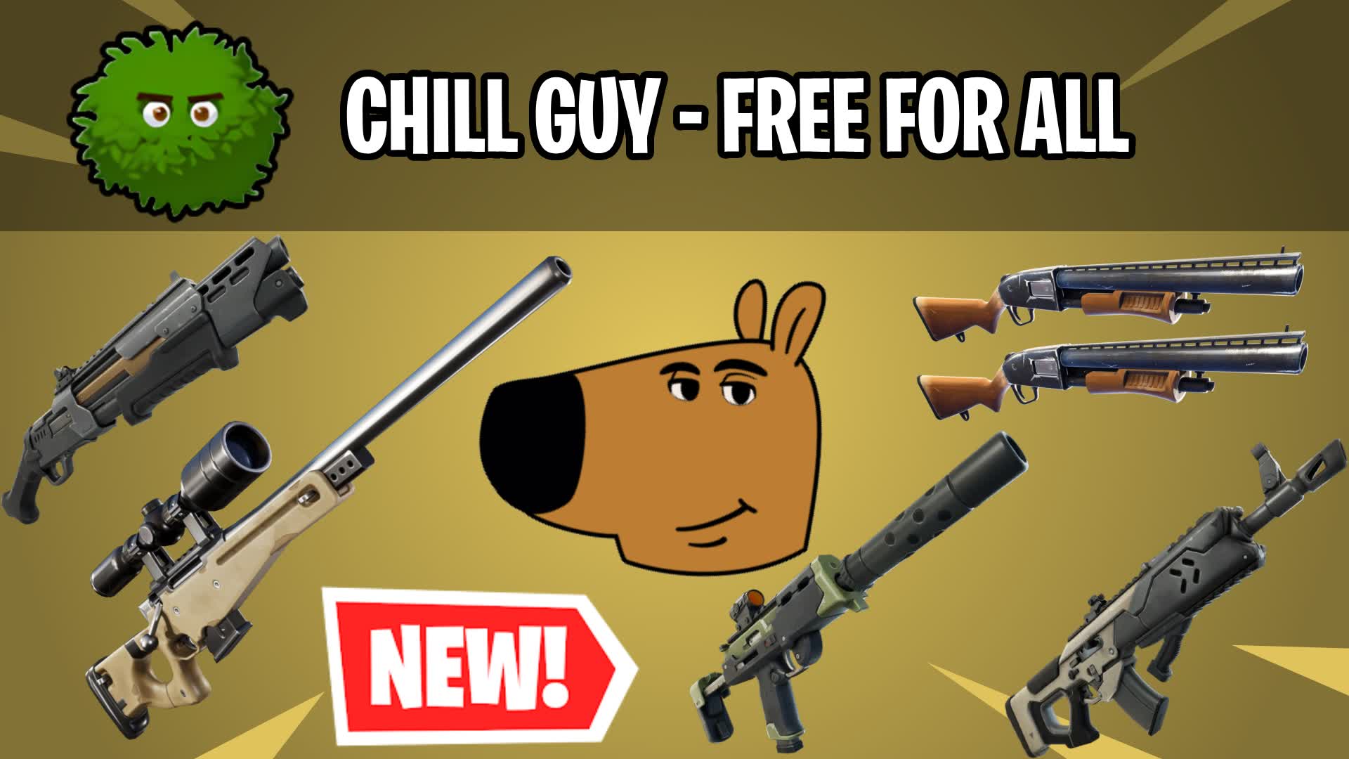 CHILL GUY ALL GUNS - FREE FOR ALL 1138-8308-5083 by nvrmnd - Fortnite ...