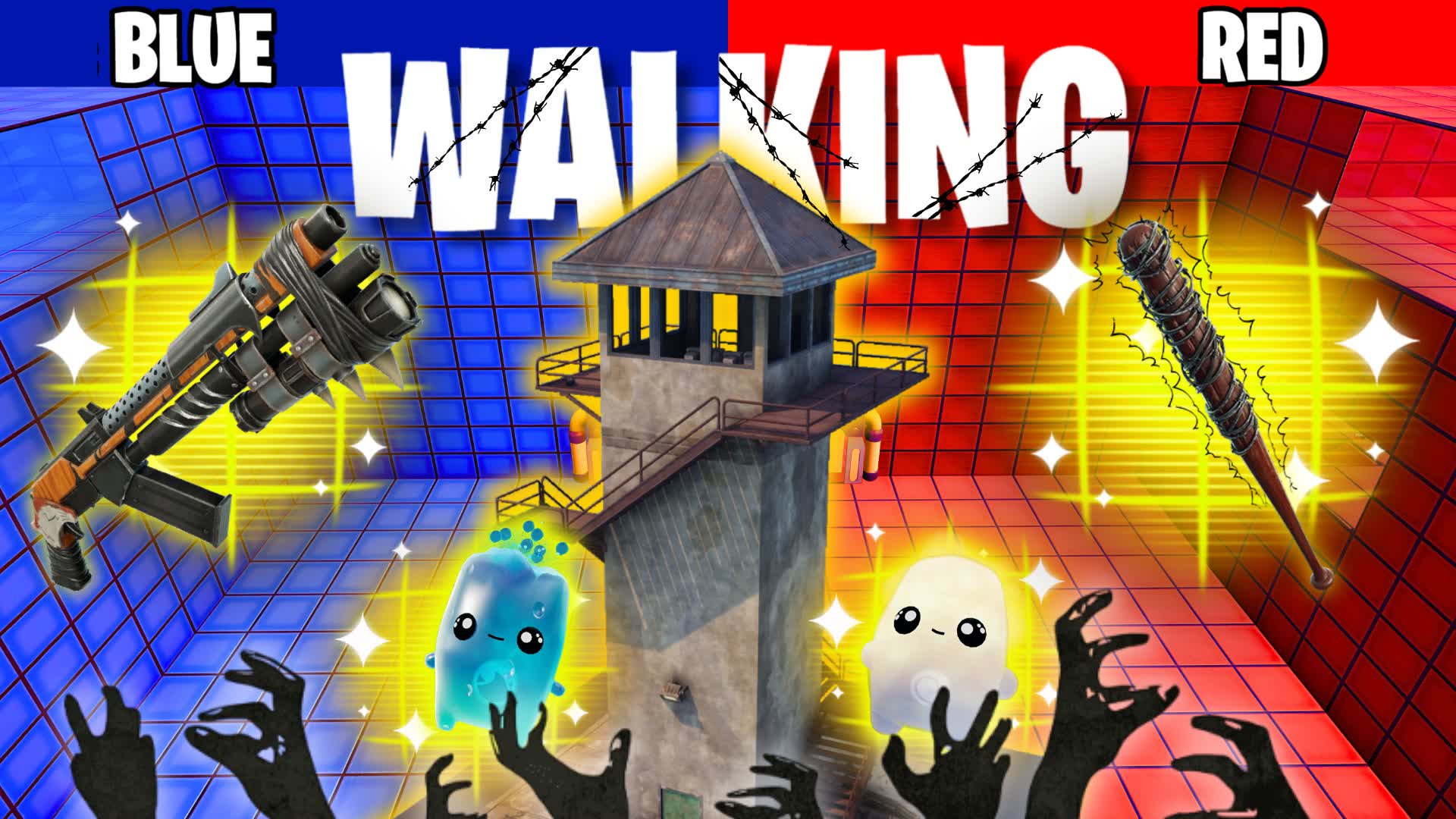 CHAOS RED VS BLUE WALKING 🔴🔵 0025-5138-2309 by chadizgames - Fortnite ...